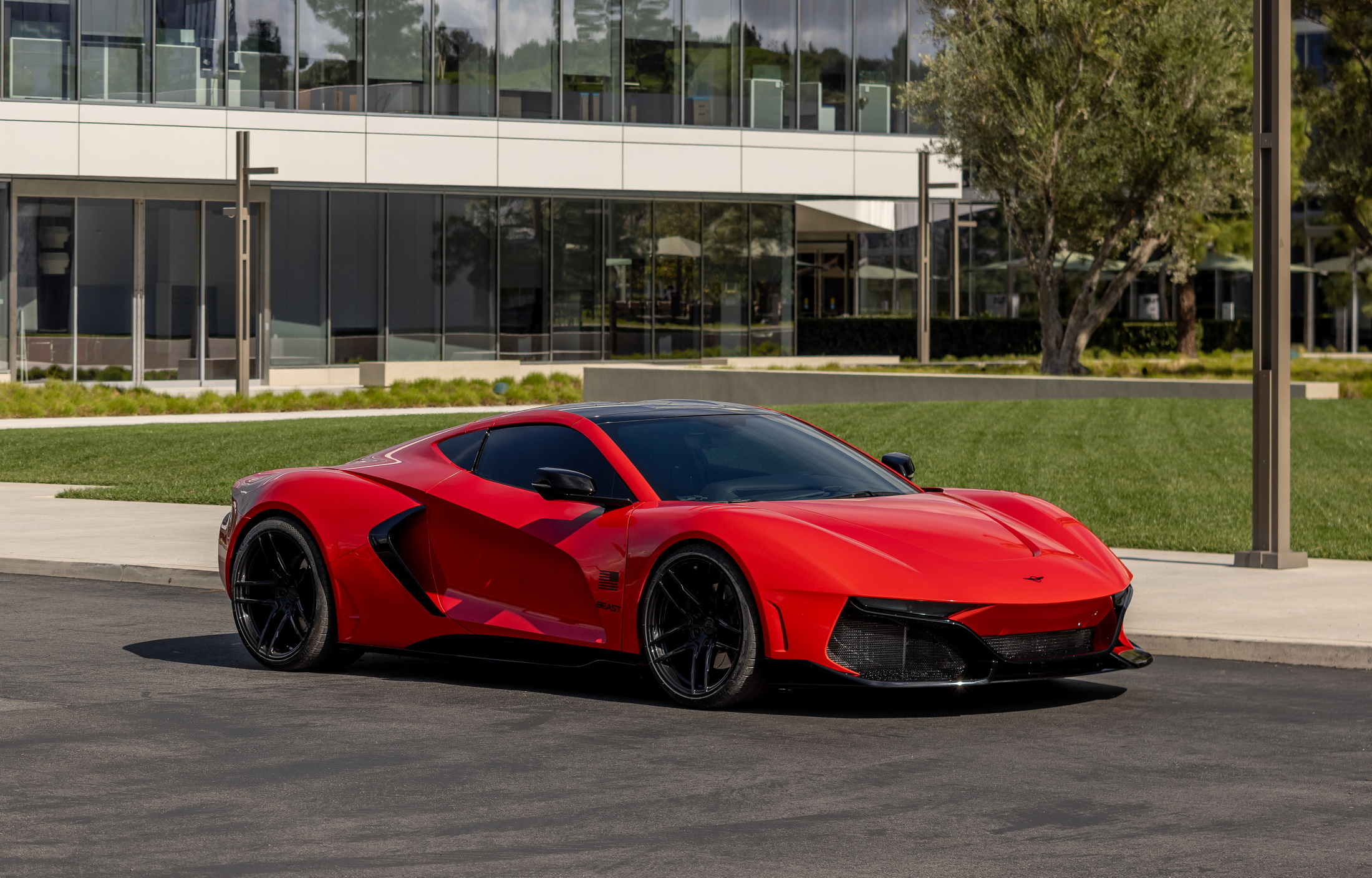 Rezvani Beast Is A $485k Reskinned Corvette C8 With A Pepper Spray ...