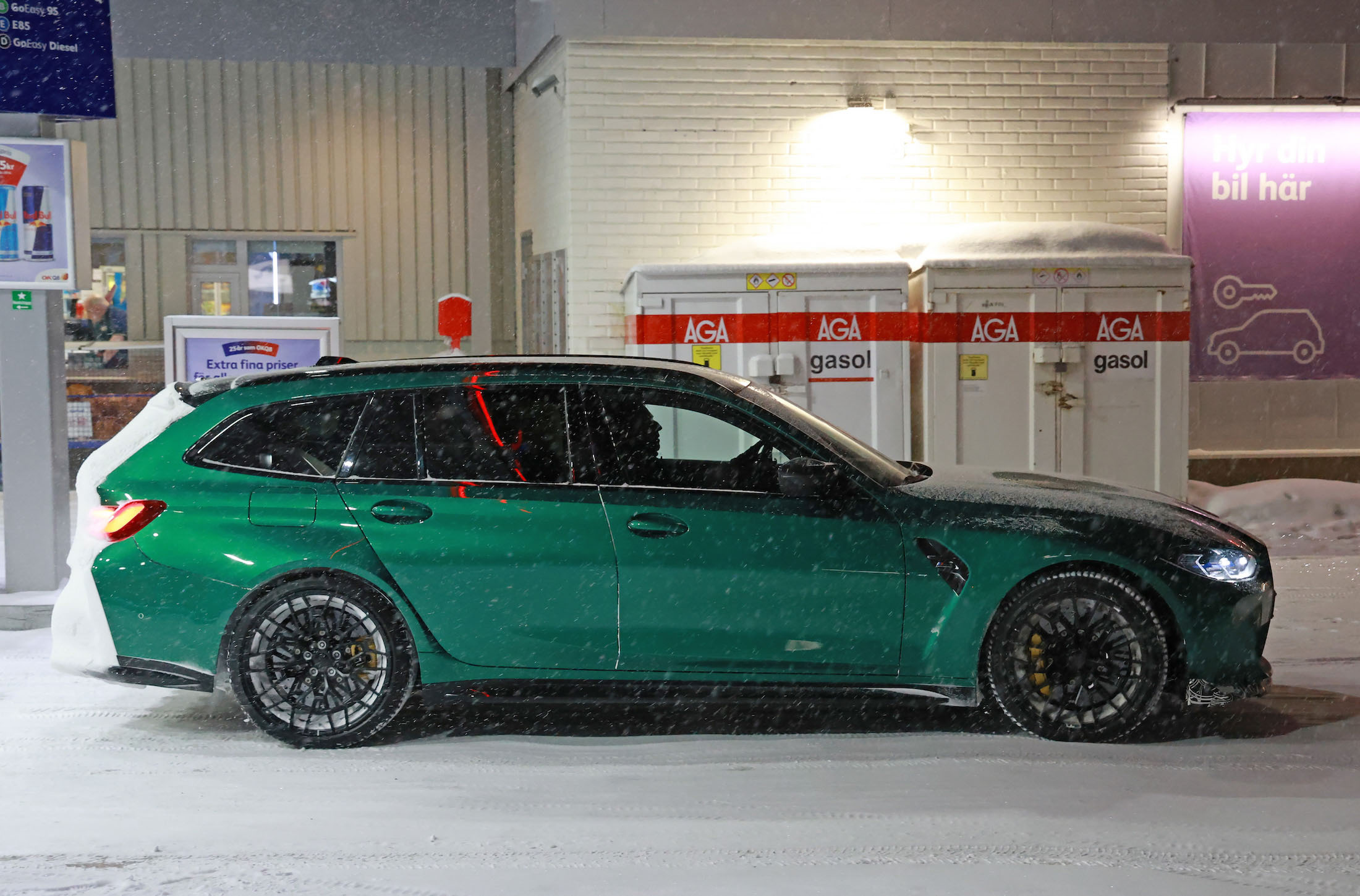 2025 BMW M5 And M3 CS Wagons Spied On Winter Testing Getaway | Carscoops
