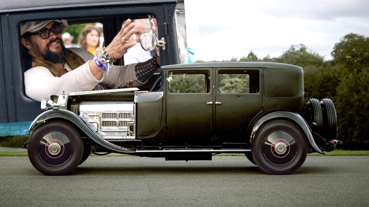 Jason Momoa Is A High EV Roller Now In A Vintage Rolls-Royce Phantom II ...