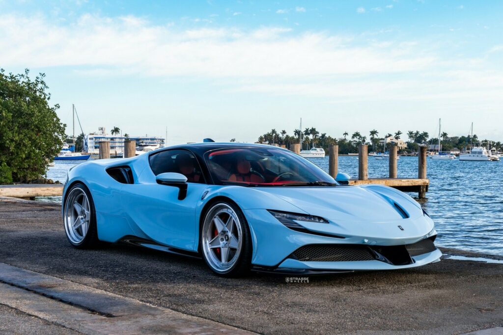Red Is So Cliche On Ferraris; How About This Gulf Blue SF90 Stradale ...