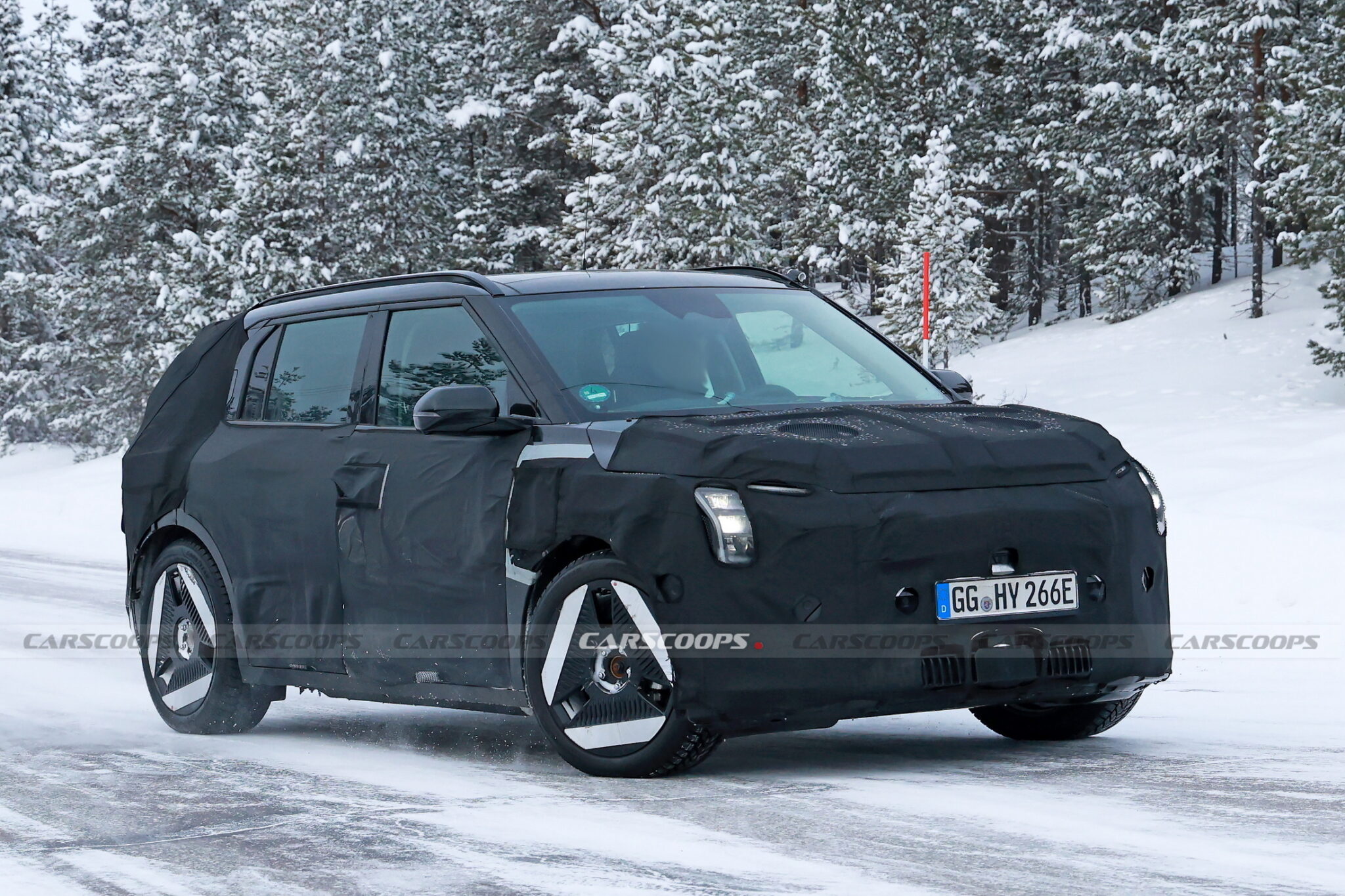 New Kia EV3 SUV Spied With Concept Looks And High-Tech Cabin | Carscoops