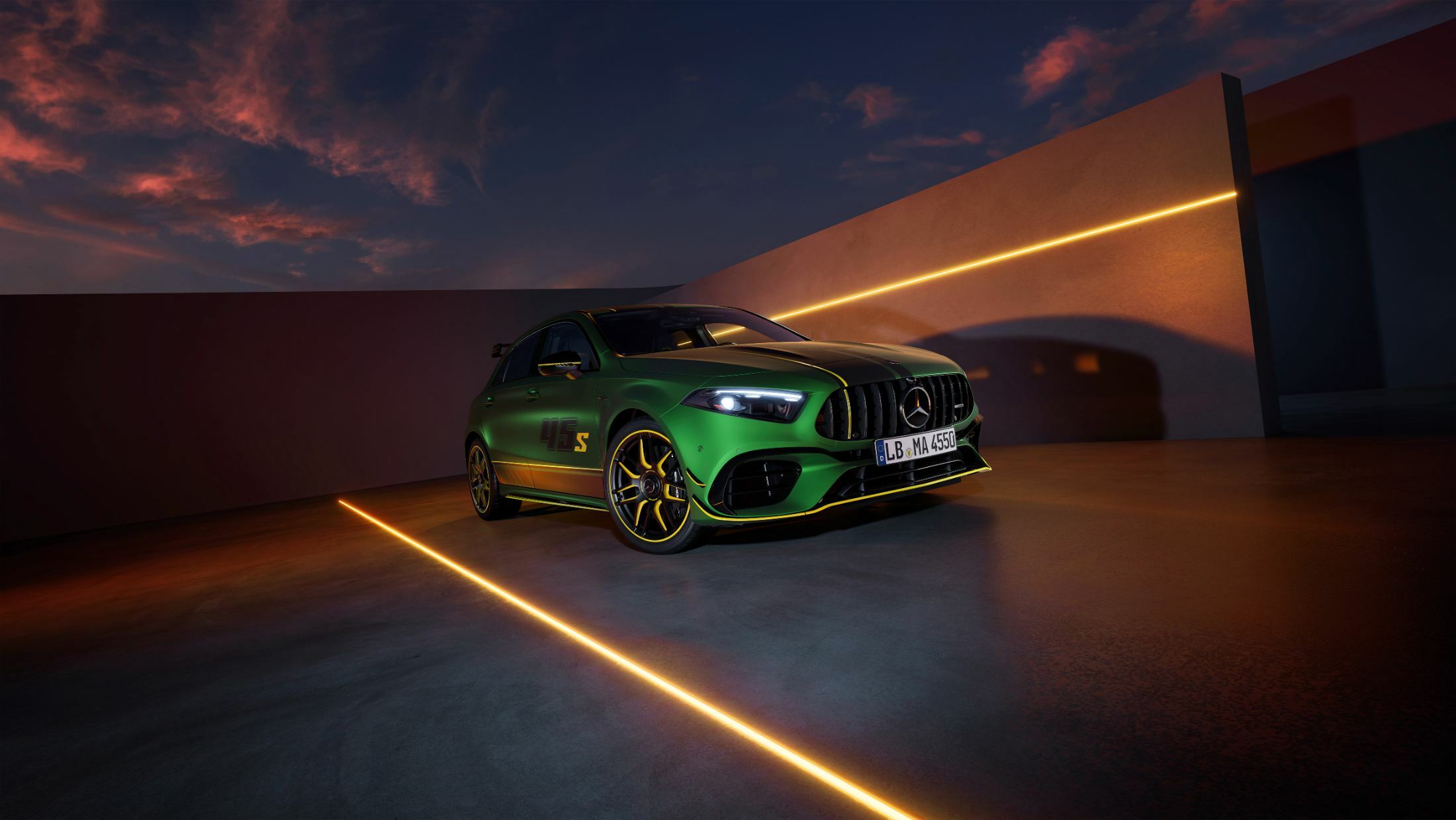 Move Over Kermit, Limited Edition Mercedes-AMG A45 S Goes Full ‘Green ...