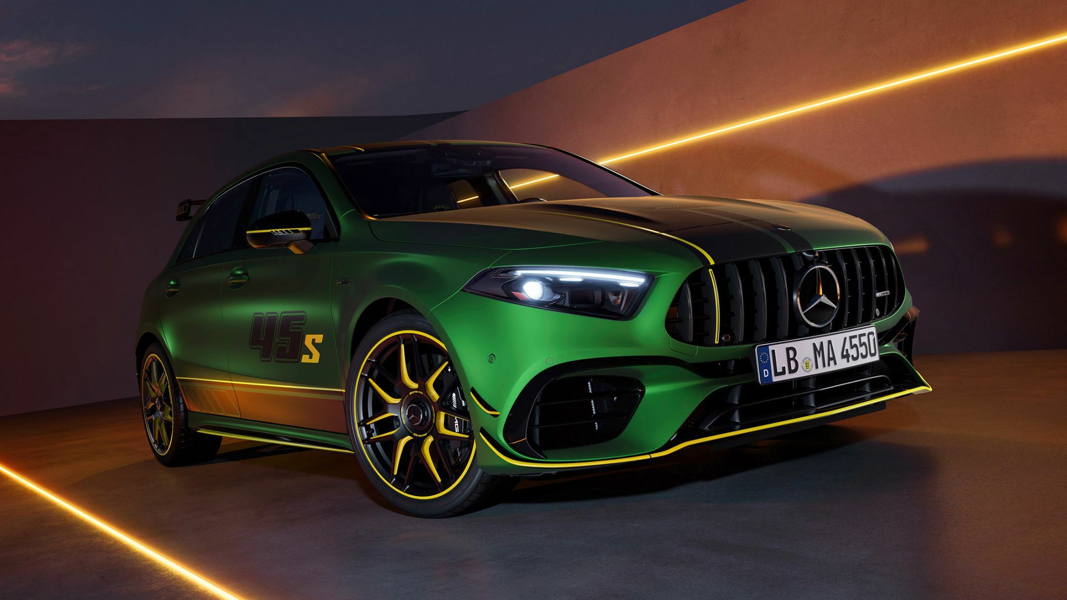 Move Over Kermit, Limited Edition Mercedes-AMG A45 S Goes Full ‘Green ...