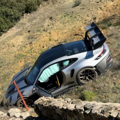Porsche 911 GT3 RS Meets Ditch, Supercar Friends Blame Potholes | Carscoops