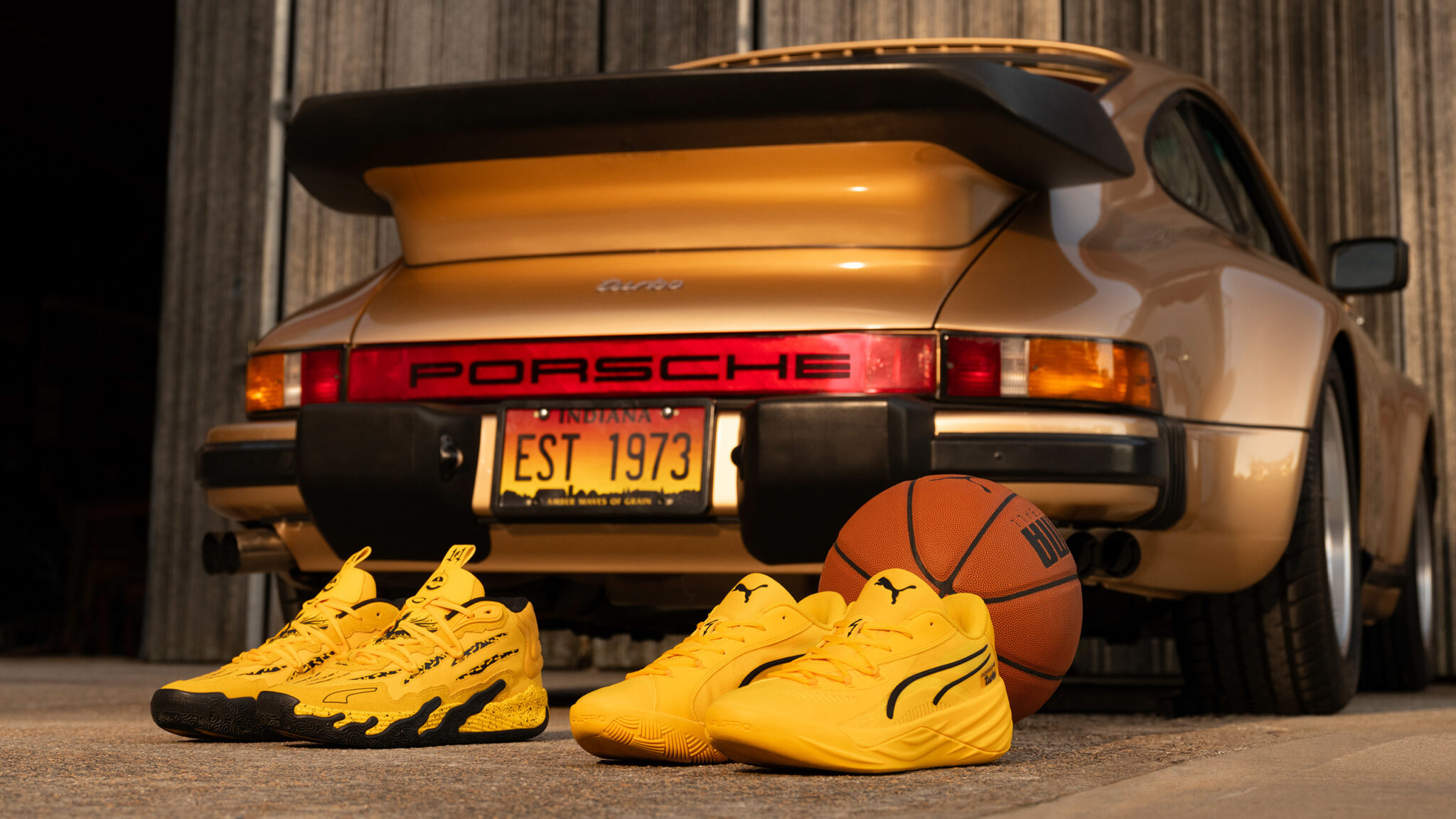 Puma x Porsche Celebrate 911 Turbo With Yellow Basketball Apparel Line ...