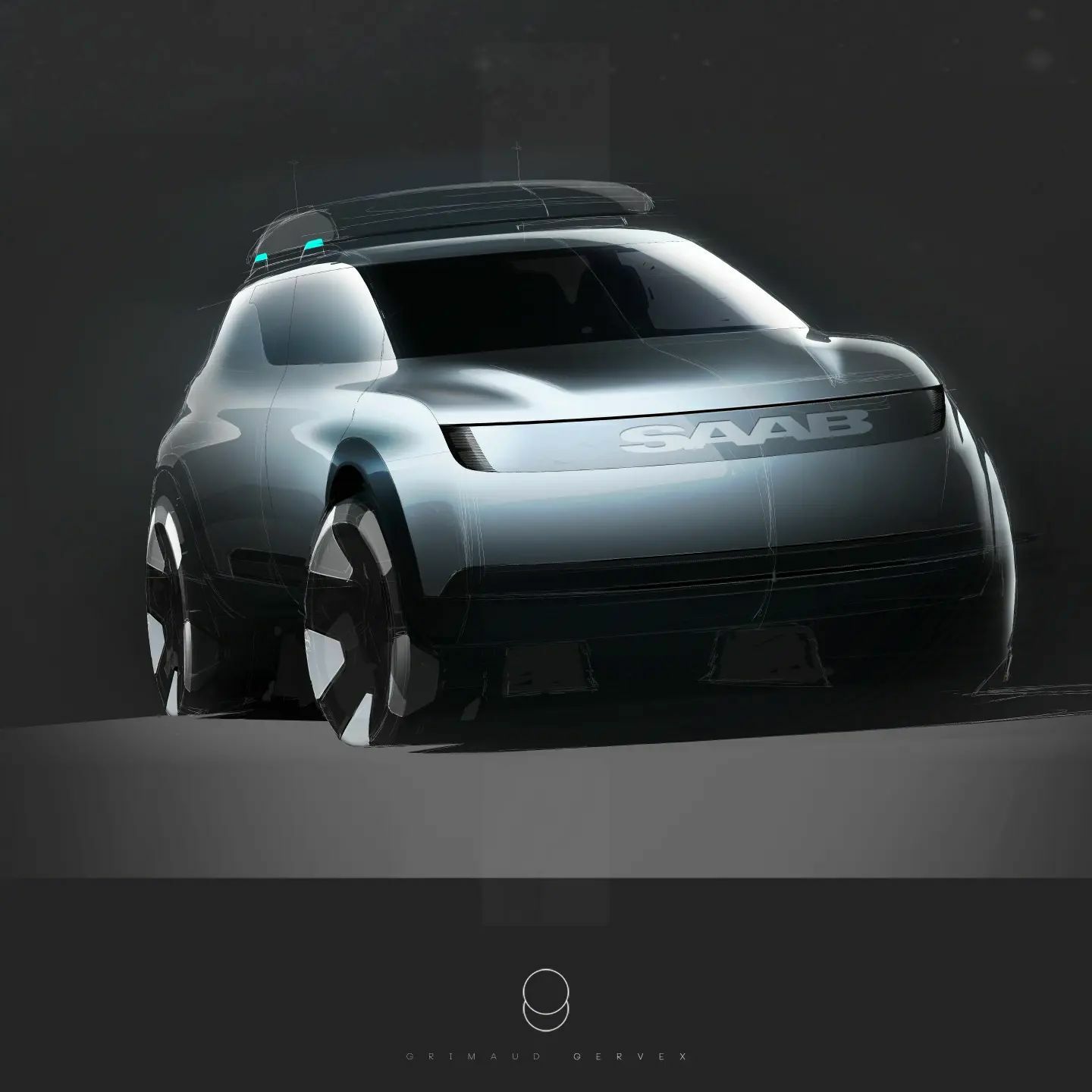 Designer Imagines A Saab Electric SUV For The Future | Carscoops