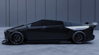 Can You Imagine A Tesla Cybertruck With A Porsche Engine Swap? This Guy ...