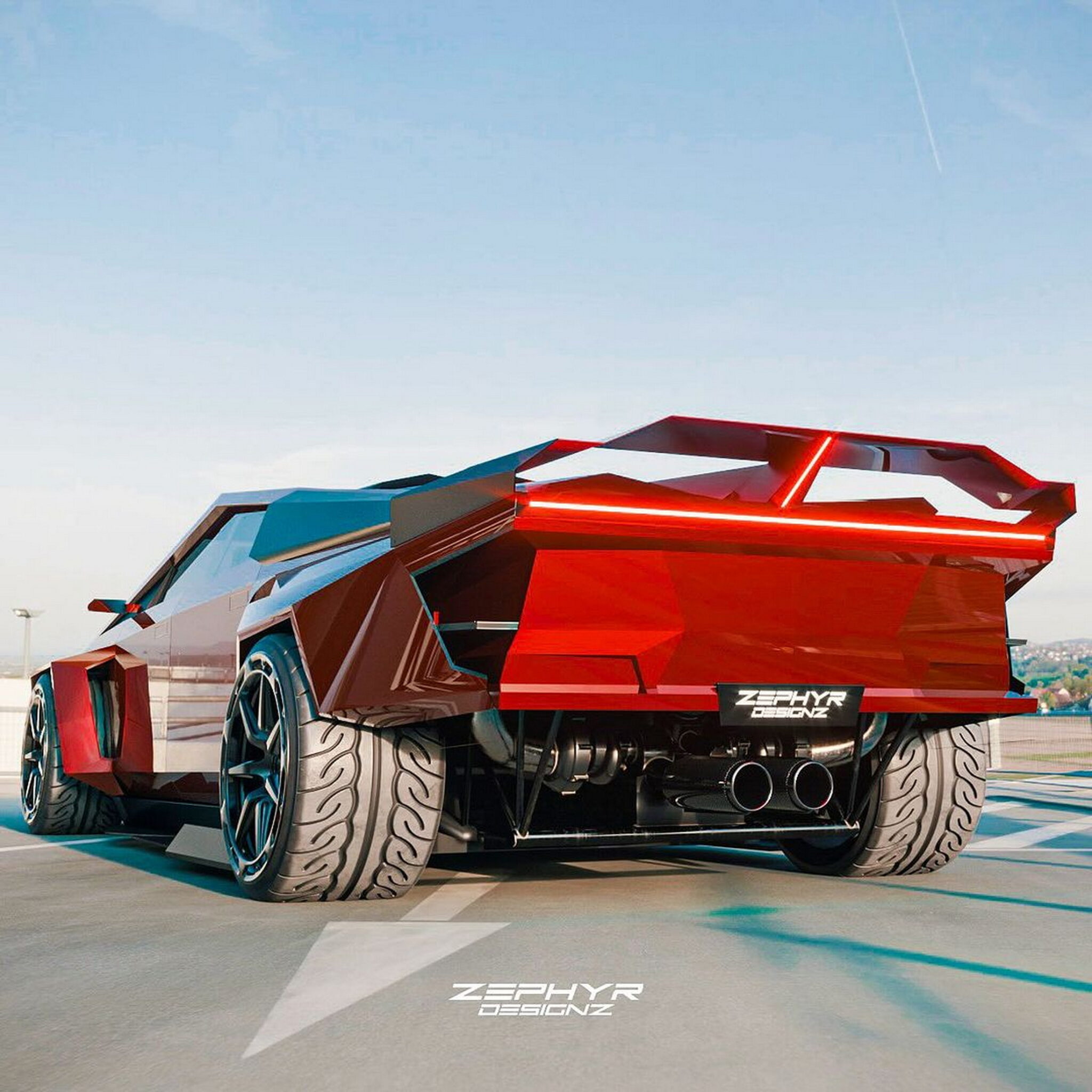 Can You Imagine A Tesla Cybertruck With A Porsche Engine Swap? This Guy ...