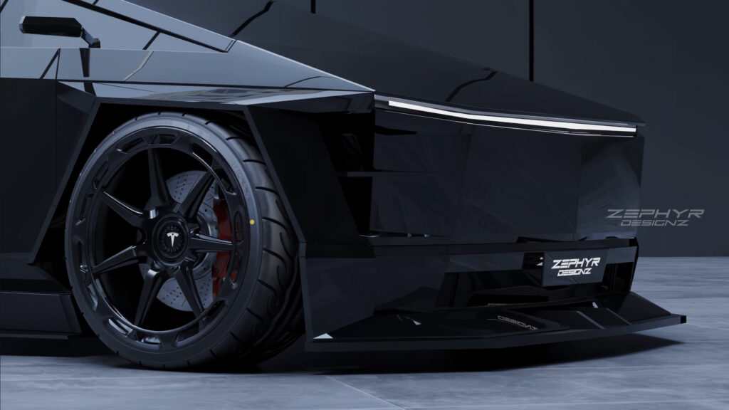 Can You Imagine A Tesla Cybertruck With A Porsche Engine Swap? This Guy ...