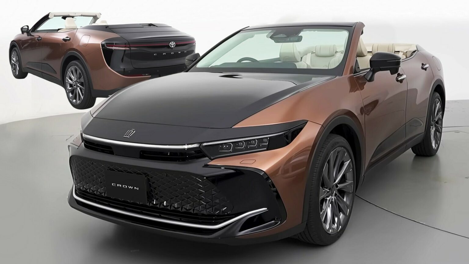Toyota Debuts Surprise Crown Crossover Four-Door Convertible One-Off ...