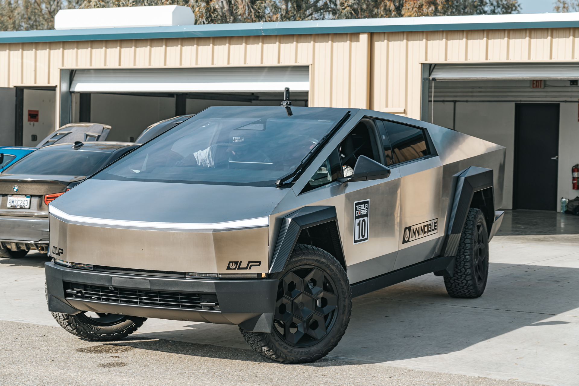 Tesla Cybertruck Tows Model S To The Track, Then Laps It In Baja Mode ...