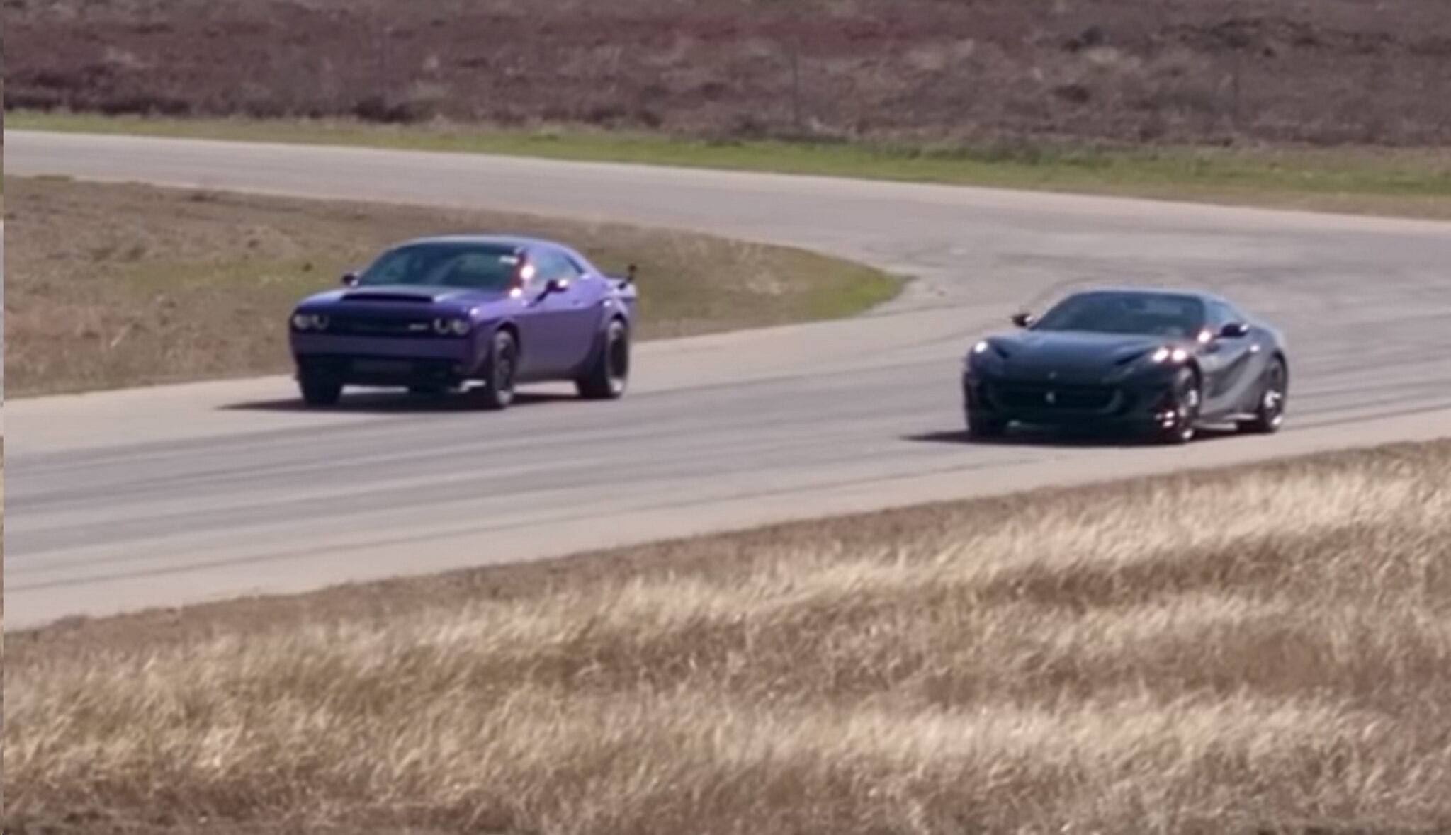 Can A Dodge Challenger Demon 170 Keep Up With A Ferrari 812 GTS ...