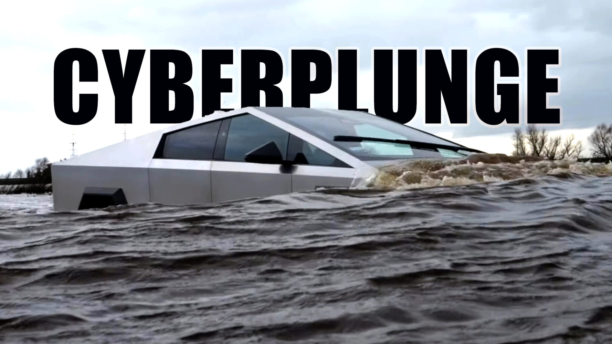 Can The Tesla Cybertruck Drive In Deep Water? Wade Mode Tested | Carscoops