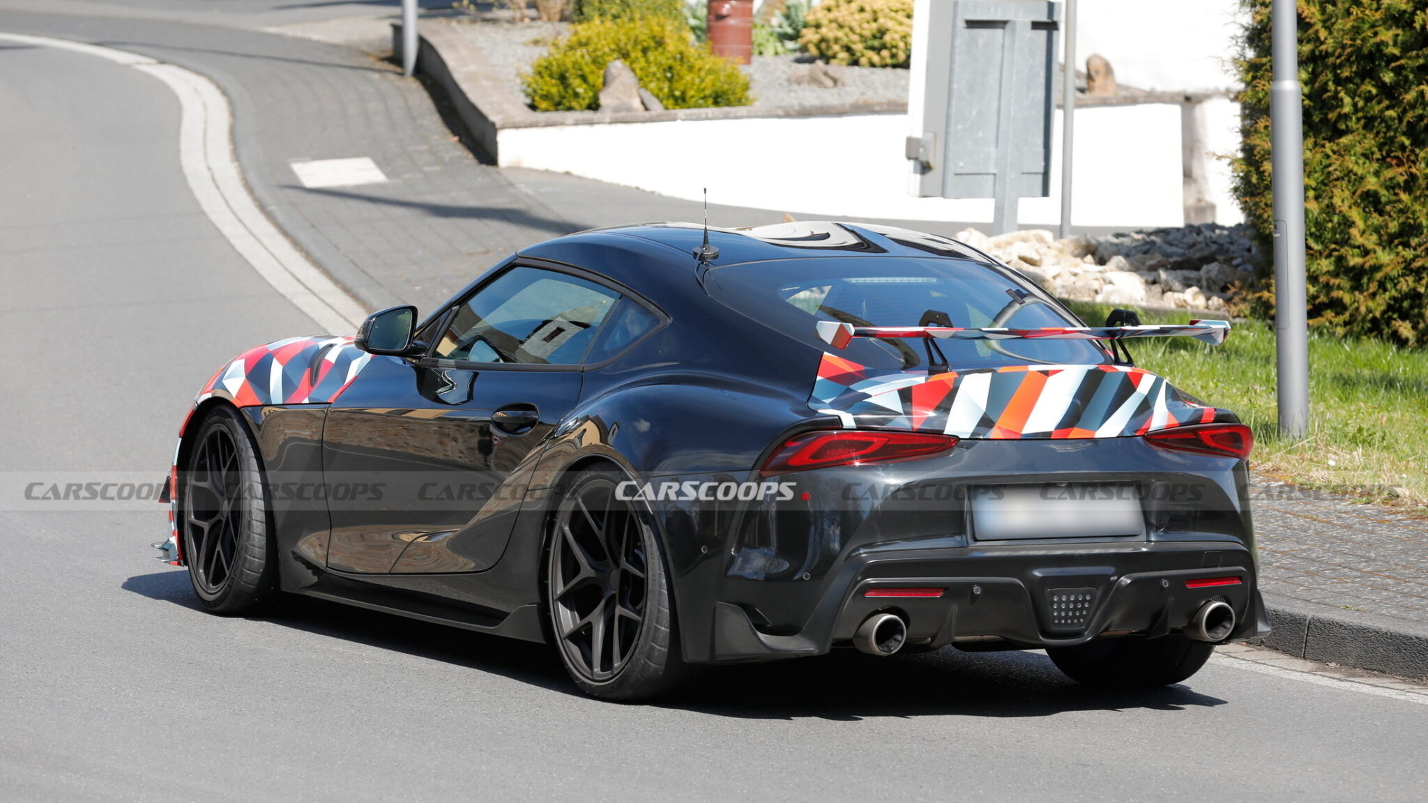 2025 Toyota Supra GRMN Spotted With New Hood, Upgraded Wing | Carscoops