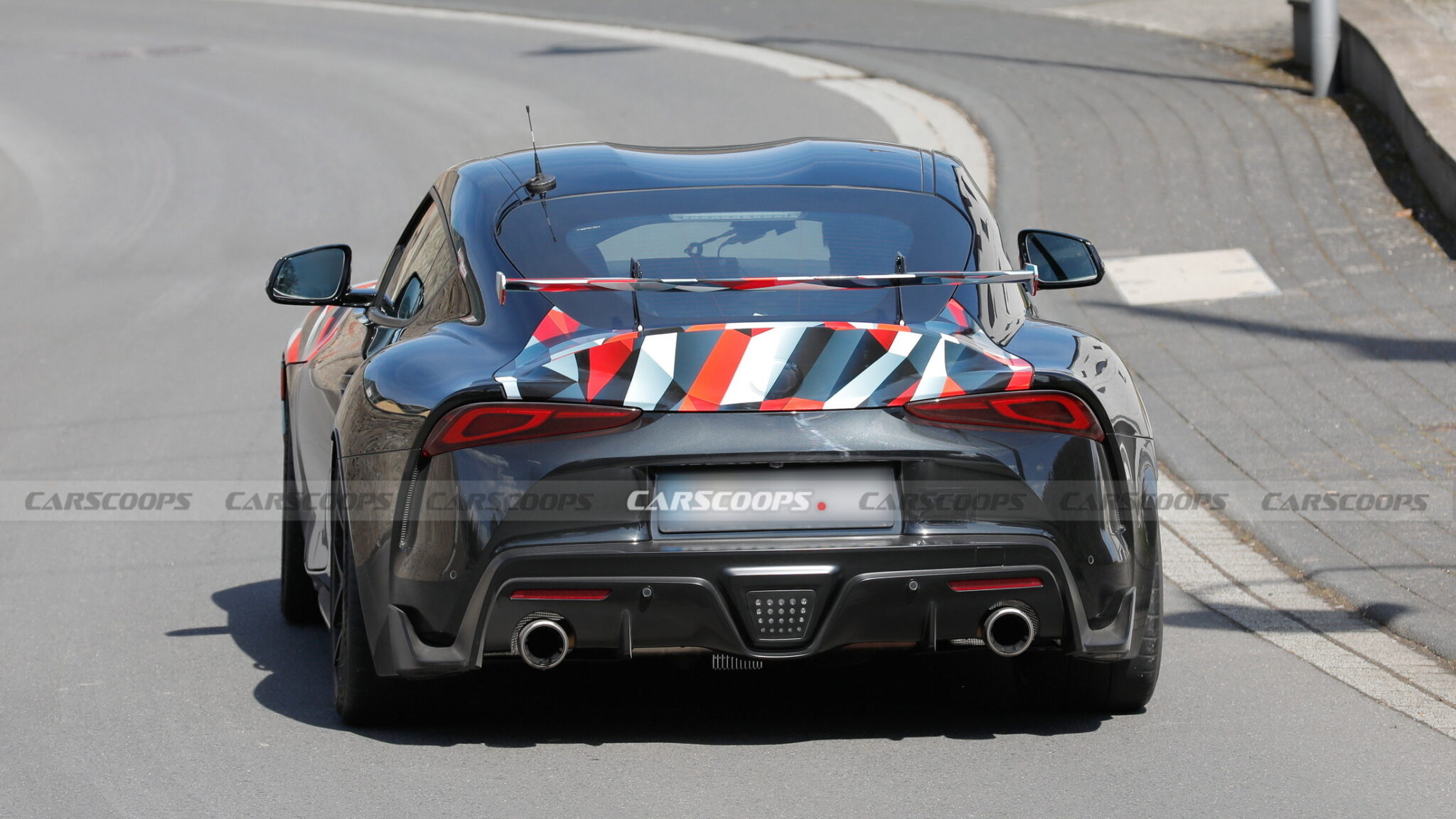 2025 Toyota Supra GRMN Spotted With New Hood, Upgraded Wing | Carscoops