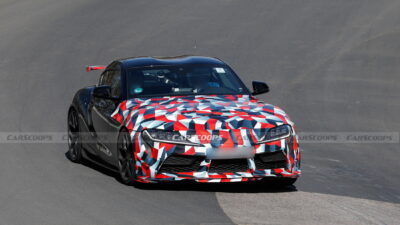 2025 Toyota Supra GRMN Spotted With New Hood, Upgraded Wing | Carscoops