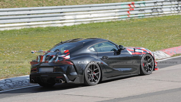 2025 Toyota Supra GRMN Spotted With New Hood, Upgraded Wing | Carscoops