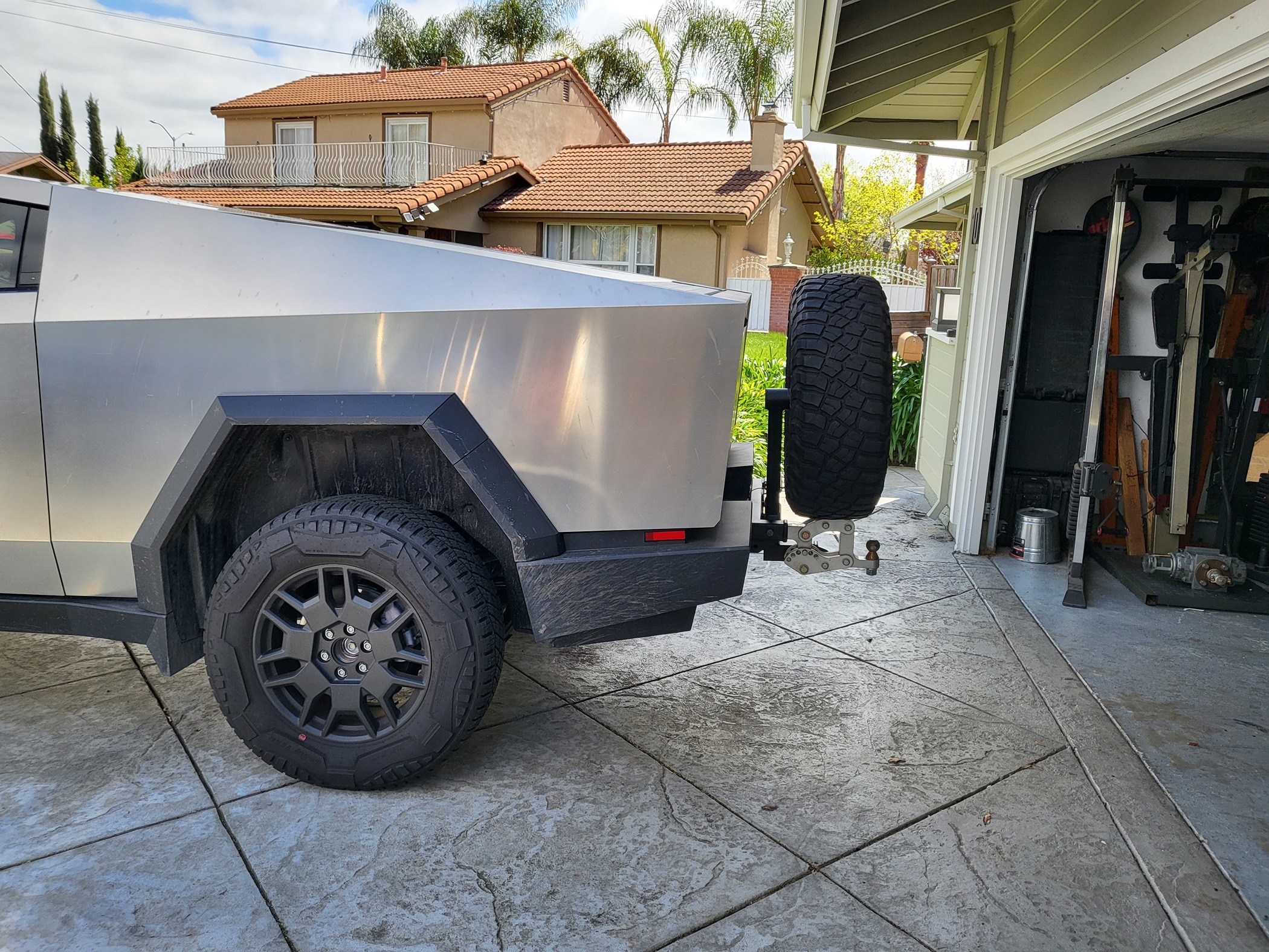 Aftermarket Cybertruck Spare Tire Carrier Creates More Problems Than It ...