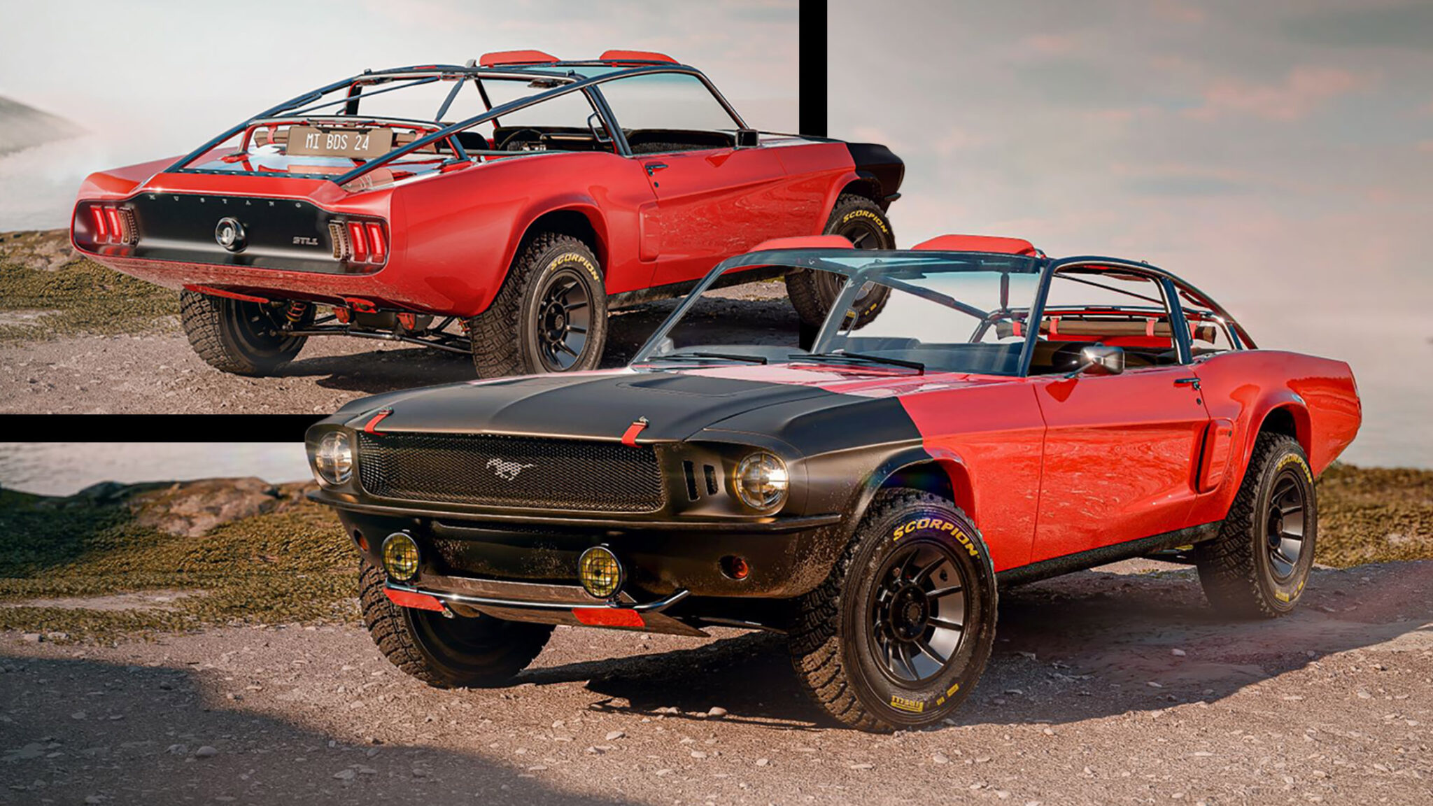 Classic Ford Mustang Reborn As A Roofless STL-1 Resto Beast | Carscoops
