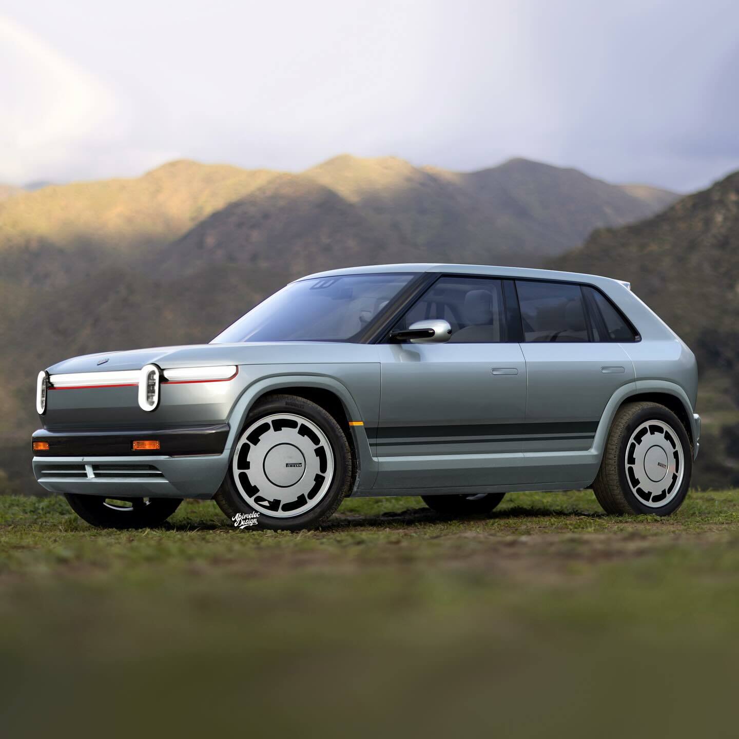 Rivian R3 Gets Retro Makeover Inspired By 80s Icons | Carscoops