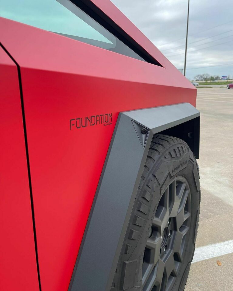 Ferrari Red Tesla Cybertruck Rocks A Sprayed-On Liquid PPF Paint Job ...