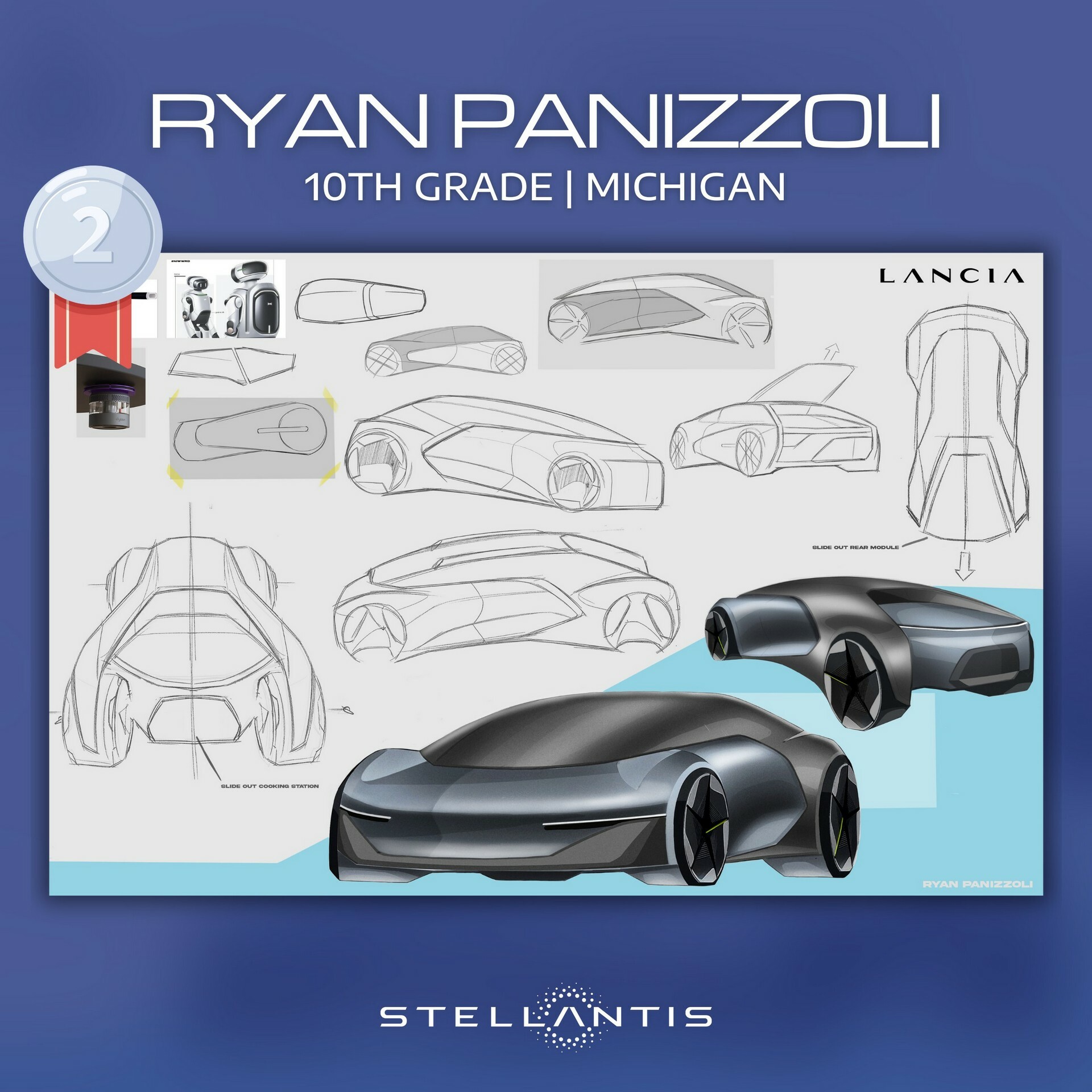 Lancia Zero Electric Sports Car Concept Wins 2024 Drive For Design ...