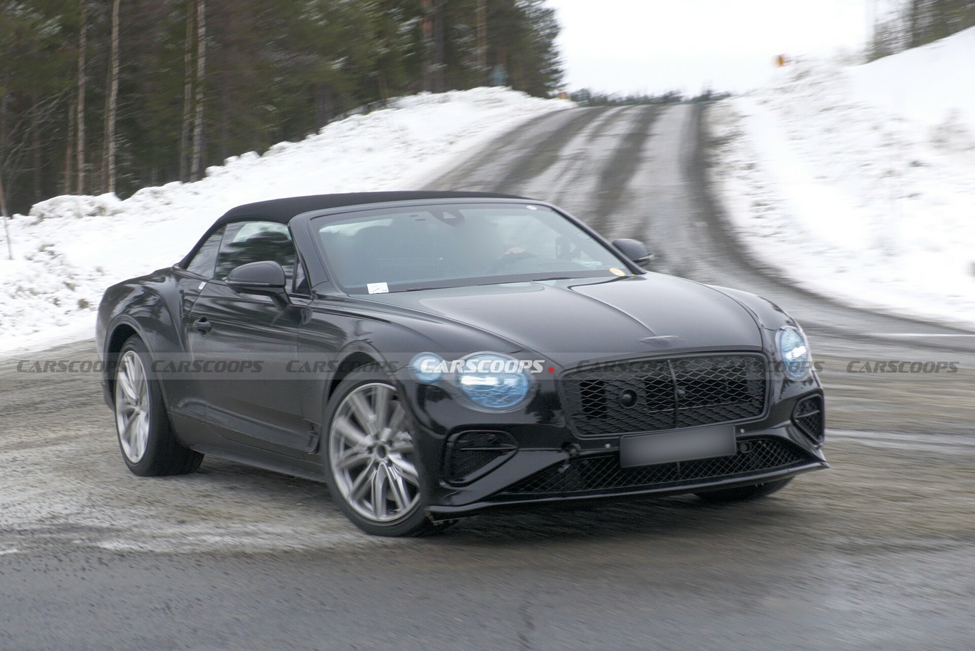 2025 Bentley Continental GTC Spied Hiding An Electrifying Secret ...