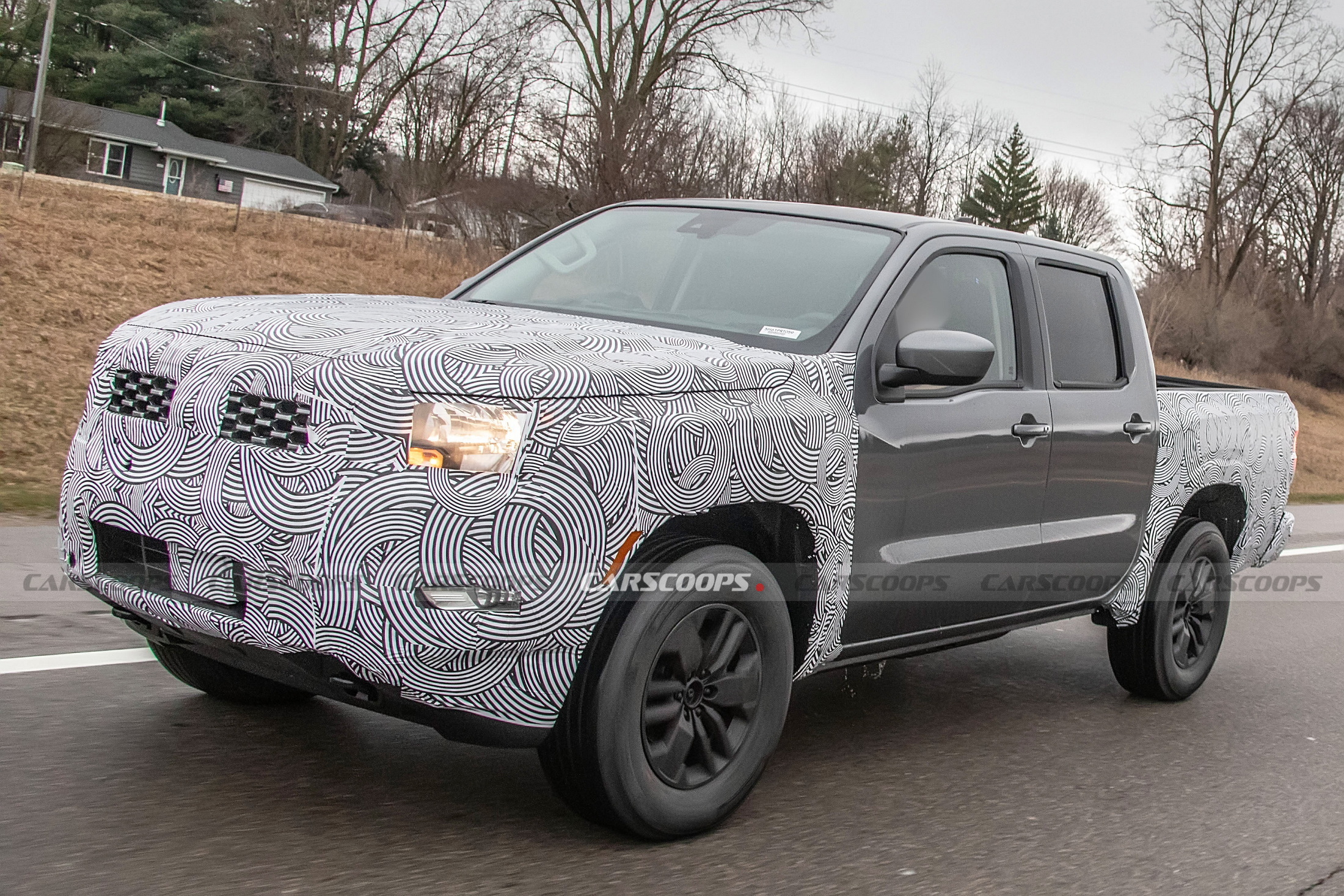 2025 Nissan Frontier Spied Hiding Mild Visual Tweaks | Carscoops