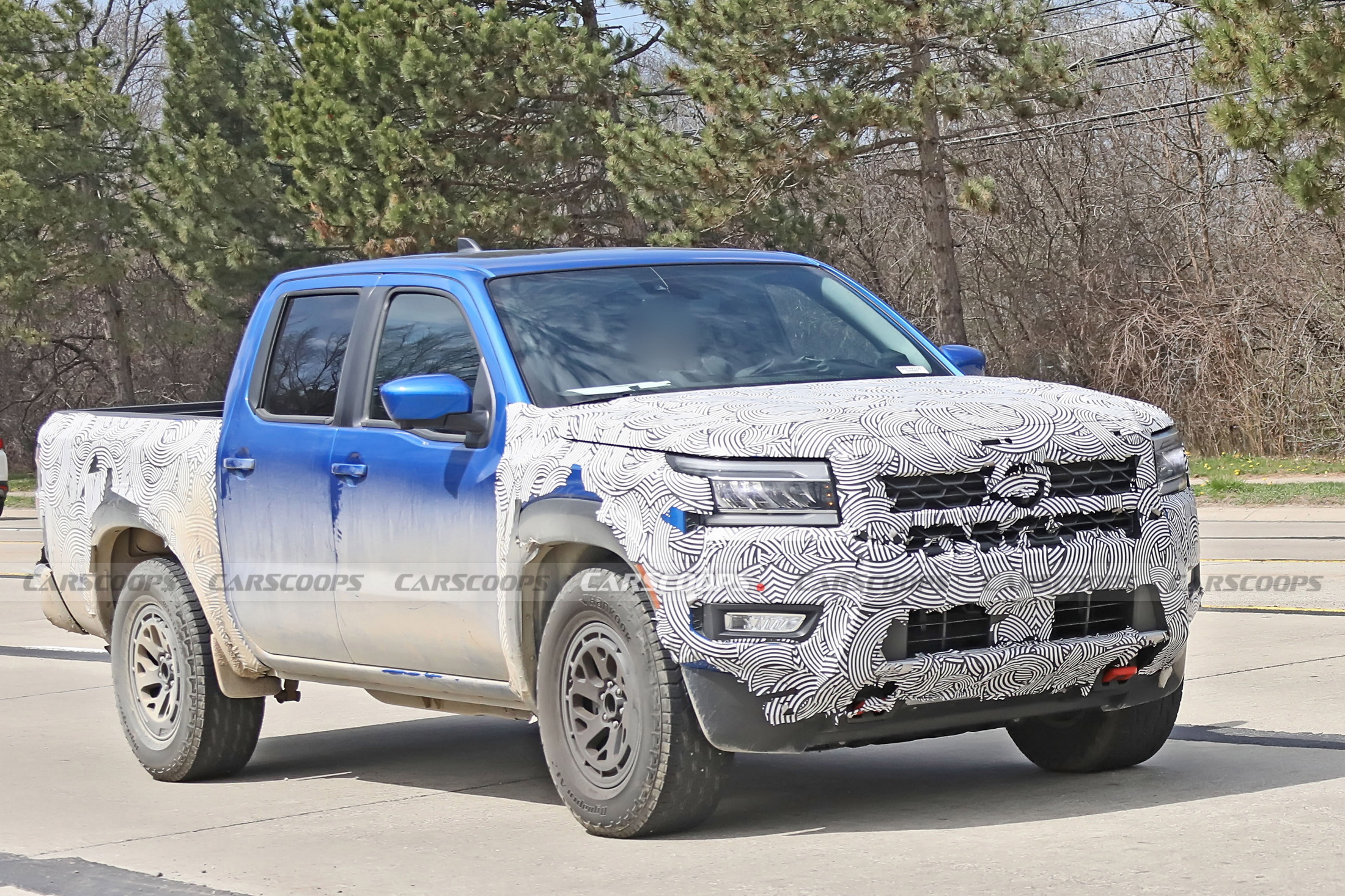 2025 Nissan Frontier Spied Hiding Mild Visual Tweaks | Carscoops