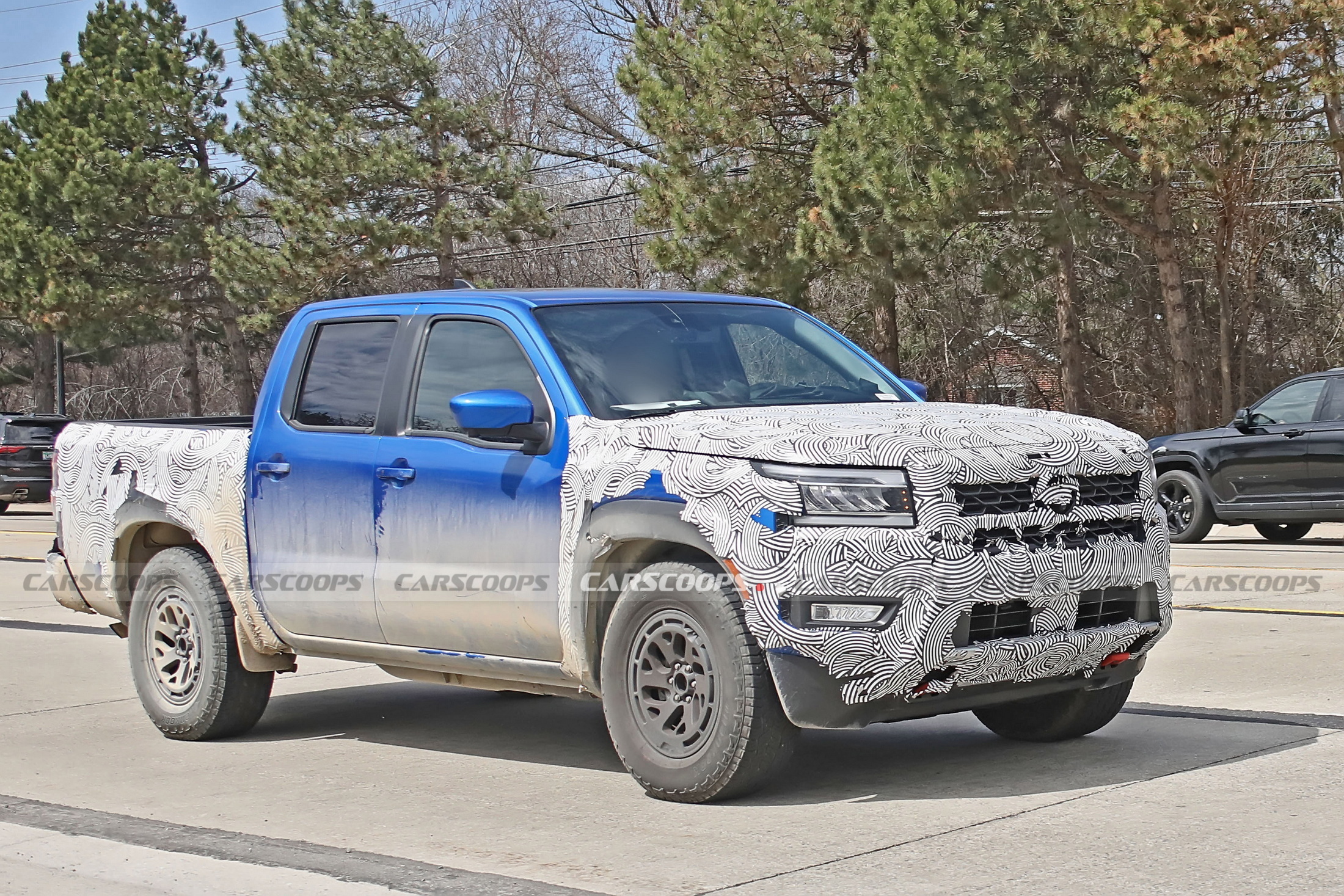 2025 Nissan Frontier Spied Hiding Mild Visual Tweaks | Carscoops