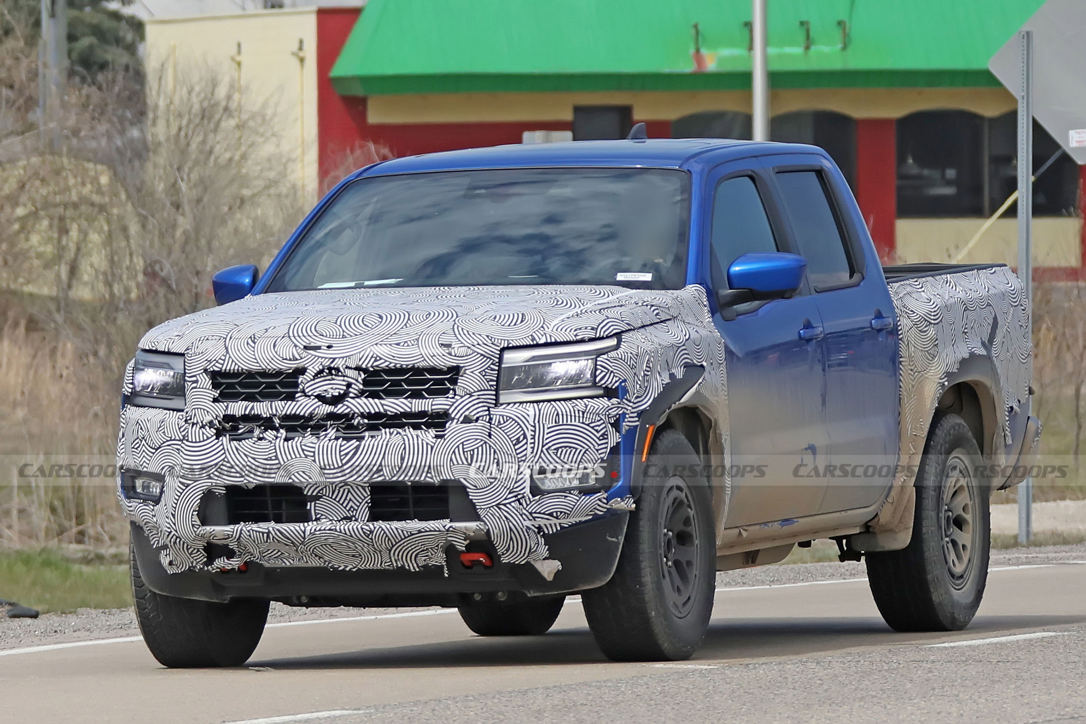 2025 Nissan Frontier Spied Hiding Mild Visual Tweaks | Carscoops