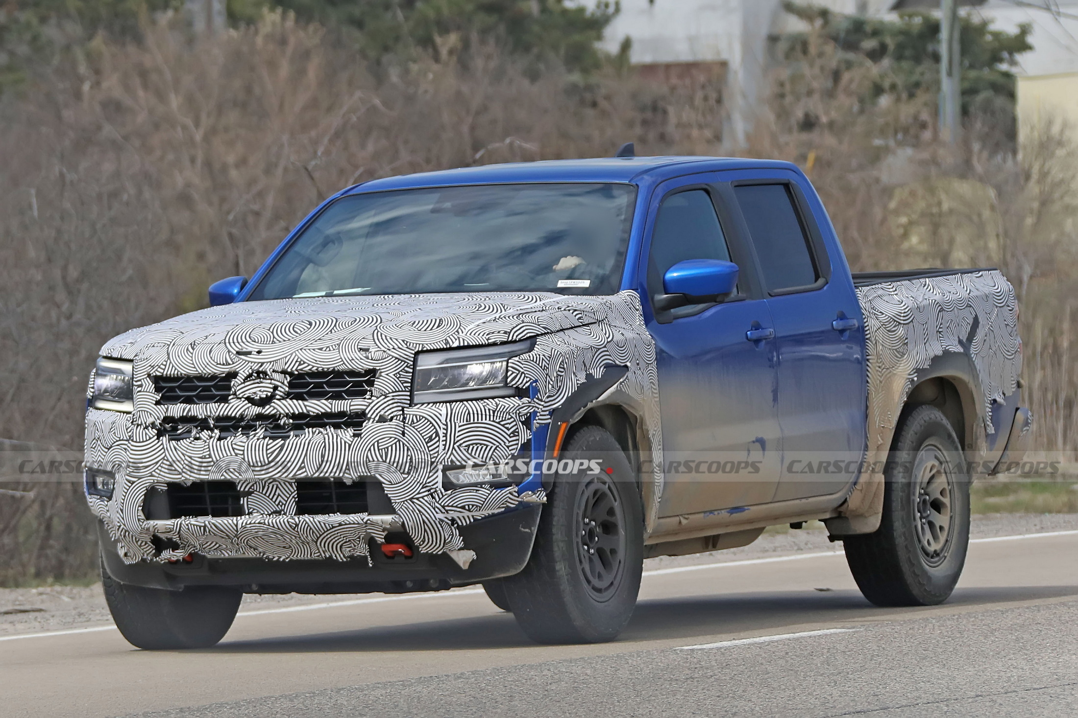 2025 Nissan Frontier Spied Hiding Mild Visual Tweaks | Carscoops