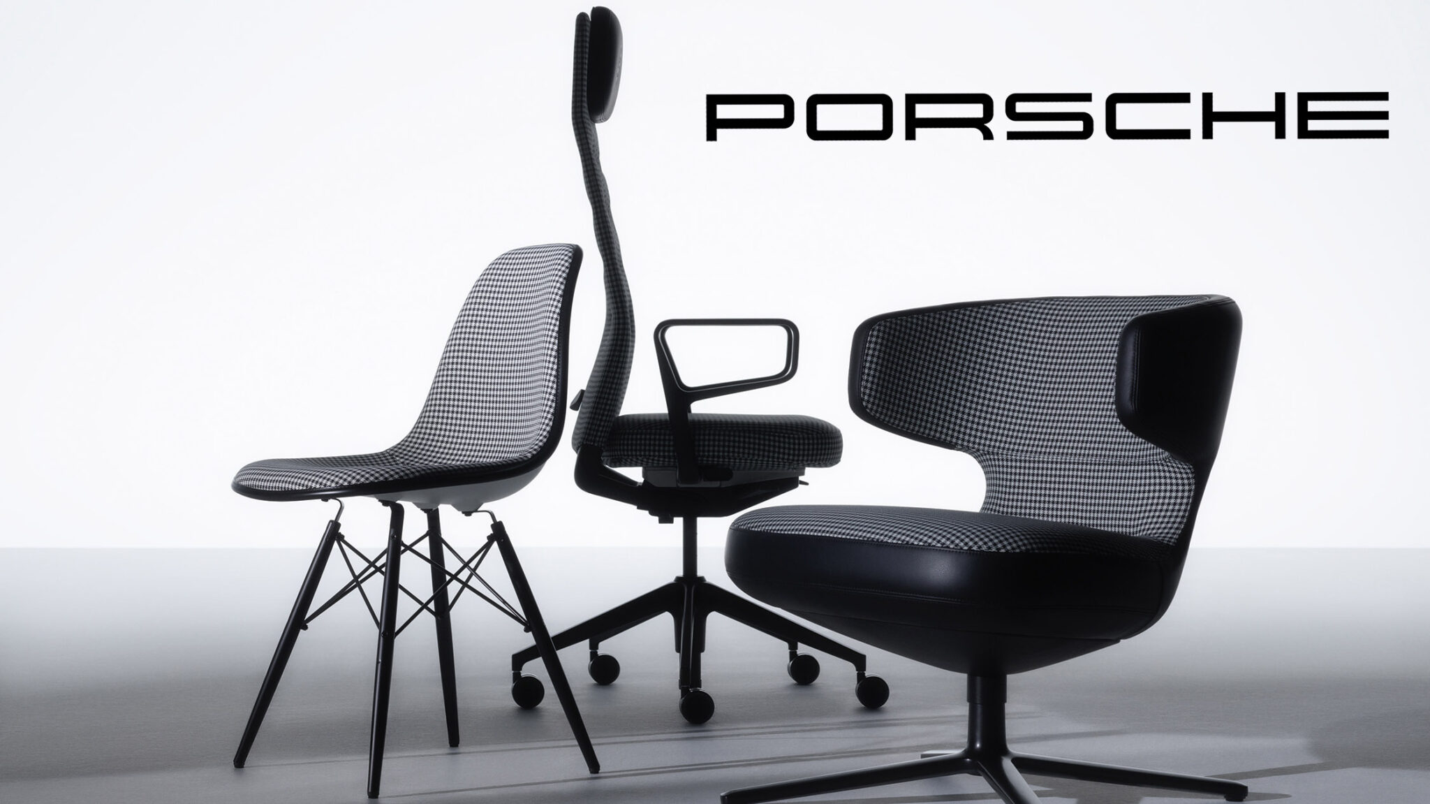 Porsche Wants To Houndstooth Your Home With Pepita Fabric Chairs ...