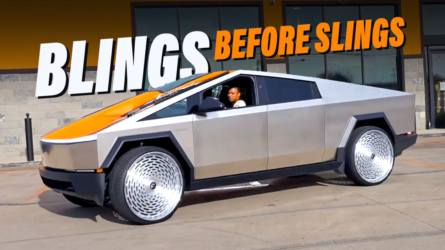 Tesla Cybertruck Wants To Look Fly On Ludicrous 30-inch Rims | Carscoops