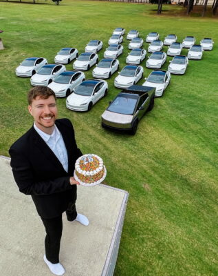 MrBeast Turns 26, Gives Away More Teslas Than Many Dealers Sell In A ...