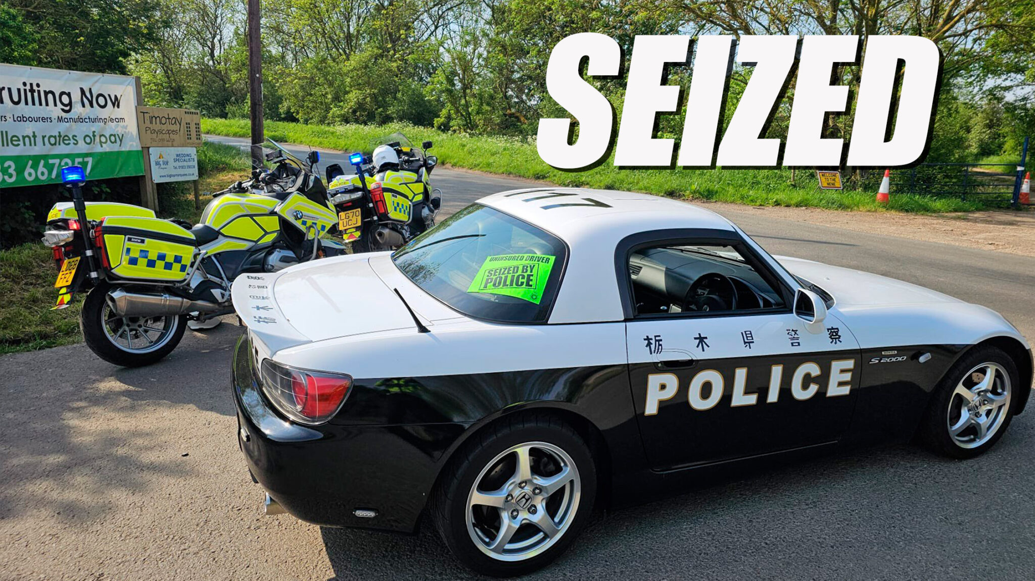 The Irony: Fake Honda S2000 Cop Car Seized By Real Police For Being ...