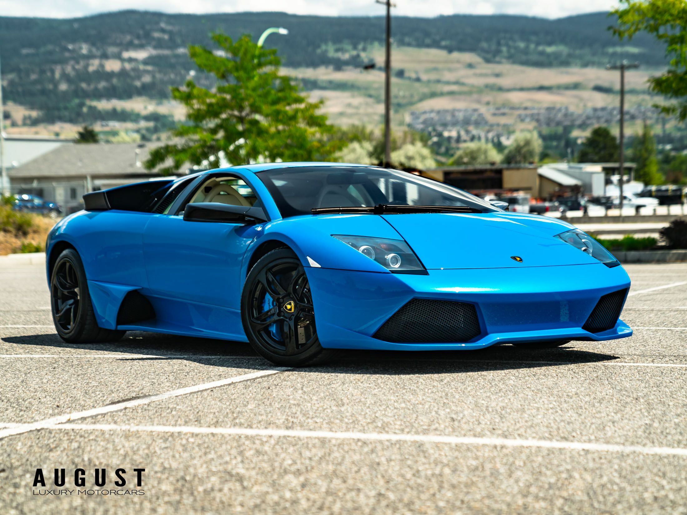 Baby Blue Lamborghini Murcielago
