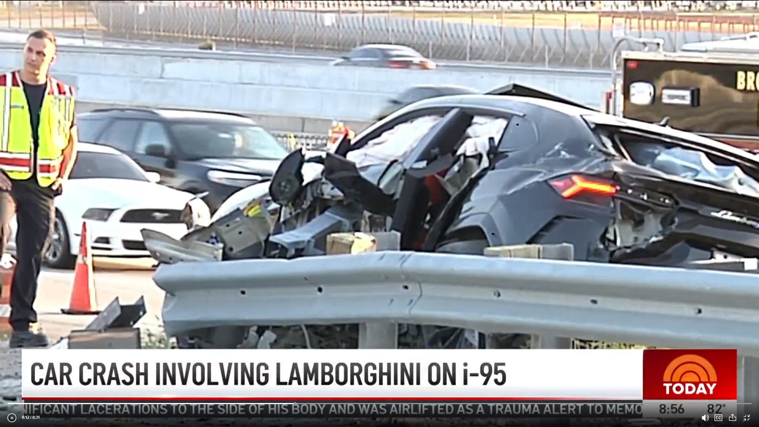 Lamborghini Urus Wrecked In Florida Crash Involving A Mustang | Carscoops