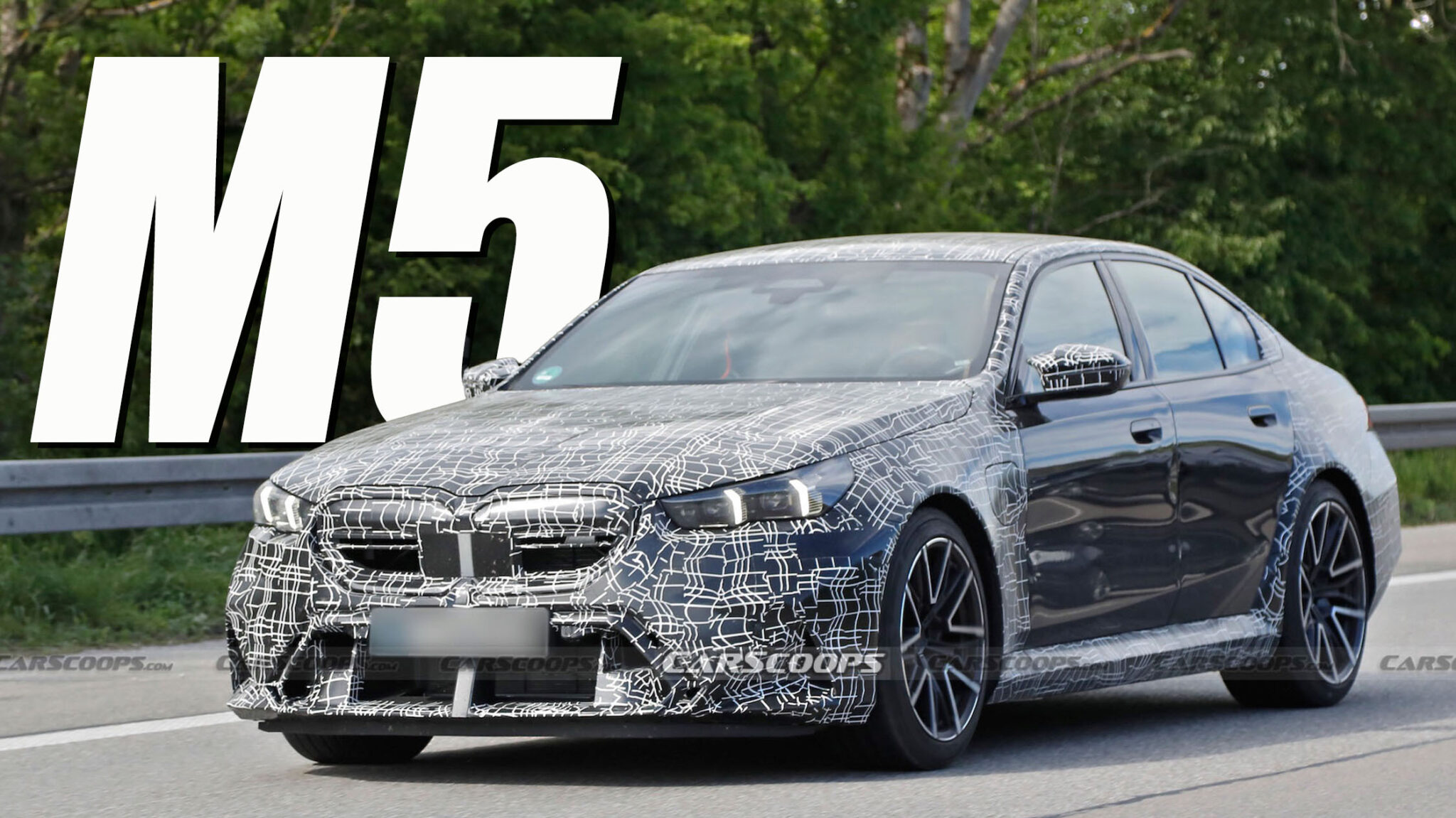 2025 BMW M5 PHEV Prototype Shows Production Lights And Charge Port ...