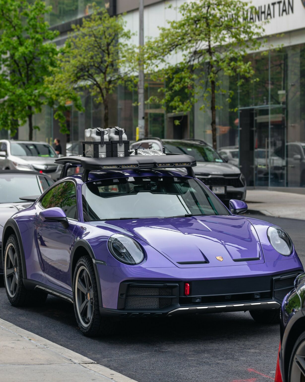 Purple Porsches Flood NYC Streets | Carscoops