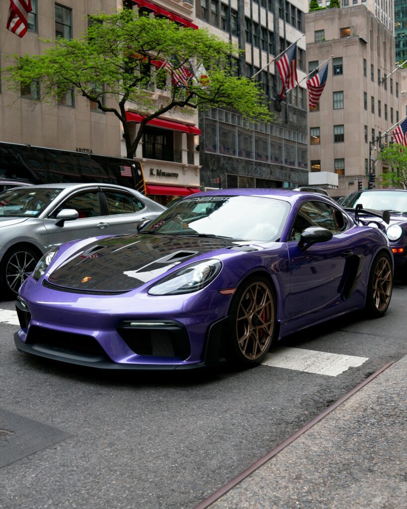 Purple Porsches Flood NYC Streets | Carscoops