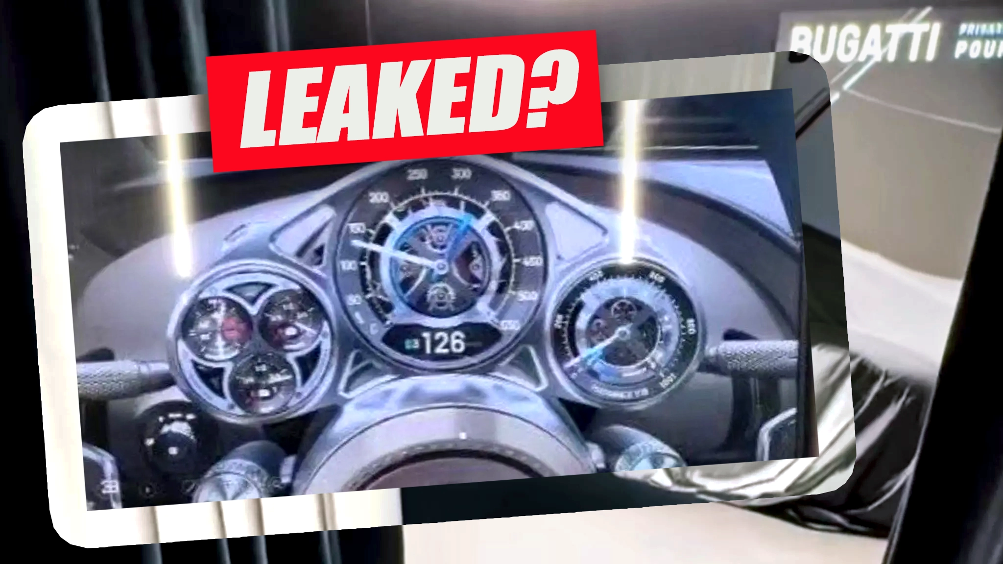 New Bugatti V16 Hypercar’s Instrument Panel Leaked? | Carscoops