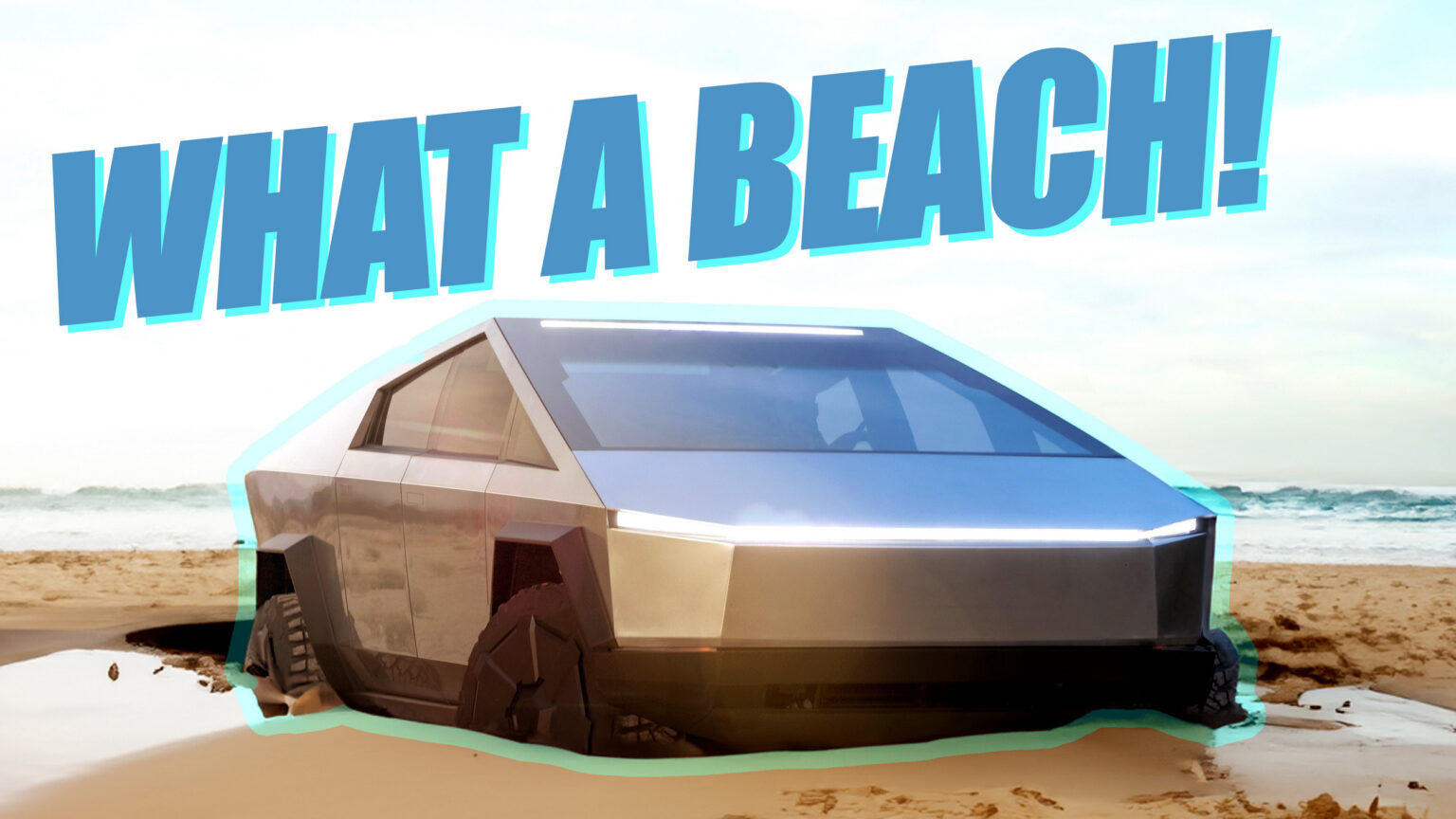 Tesla Cybertruck Gets Beached Just After Arriving In Nantucket | Carscoops
