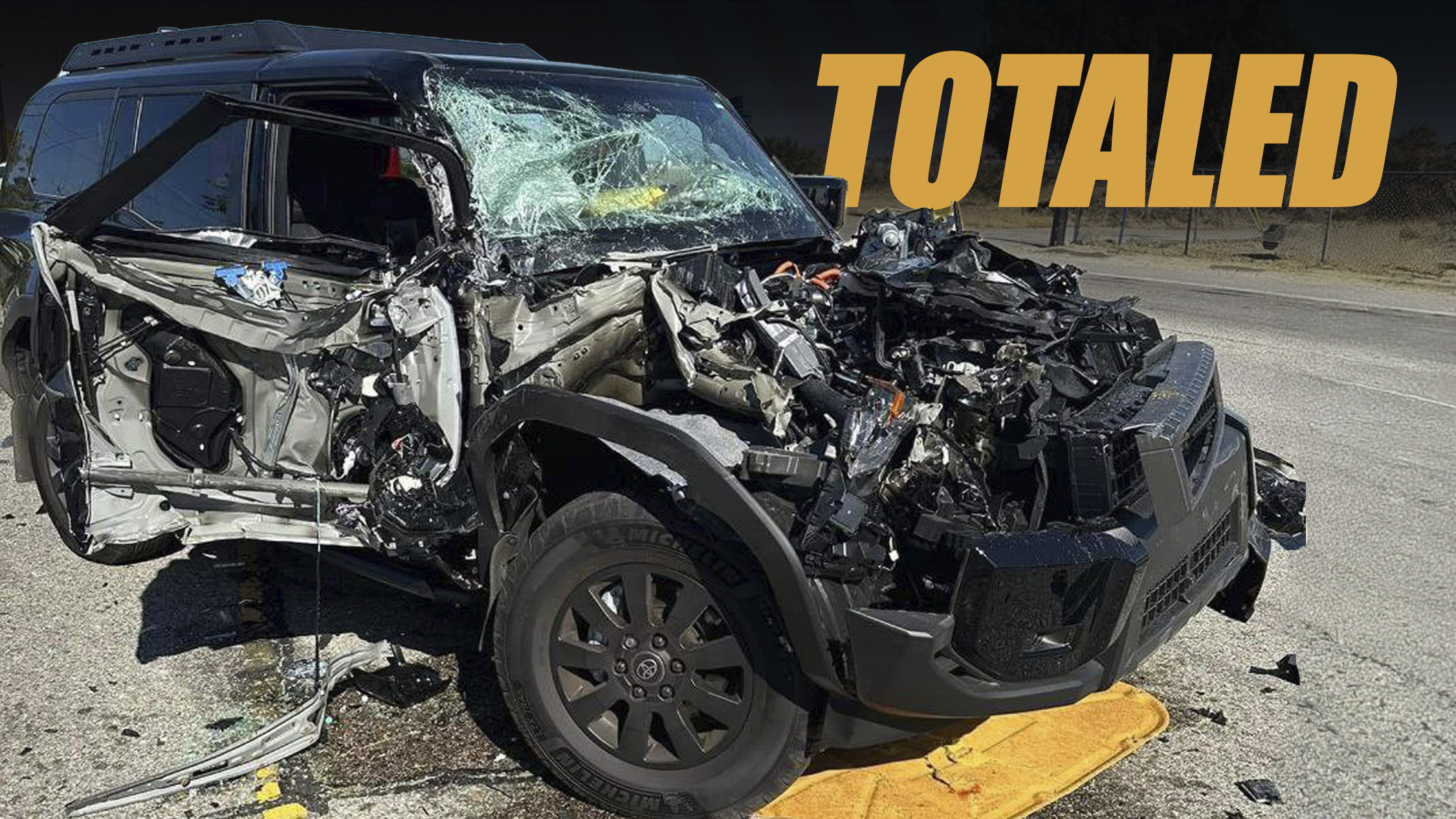 First 2024 Toyota Land Cruiser Involved In Major Crash | Carscoops