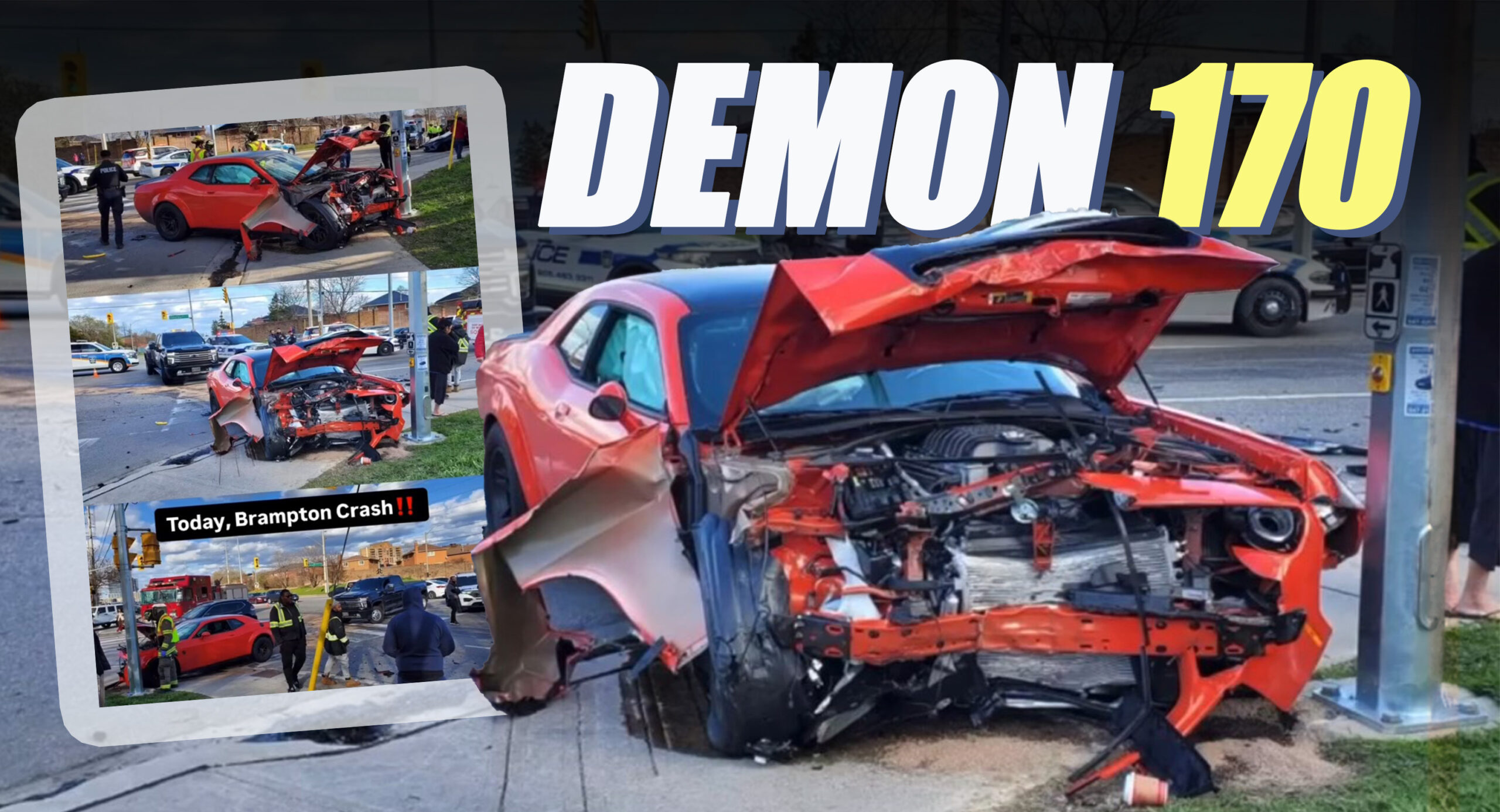 Rare Dodge Demon 170 Wrecked In Canadian Crash | Carscoops