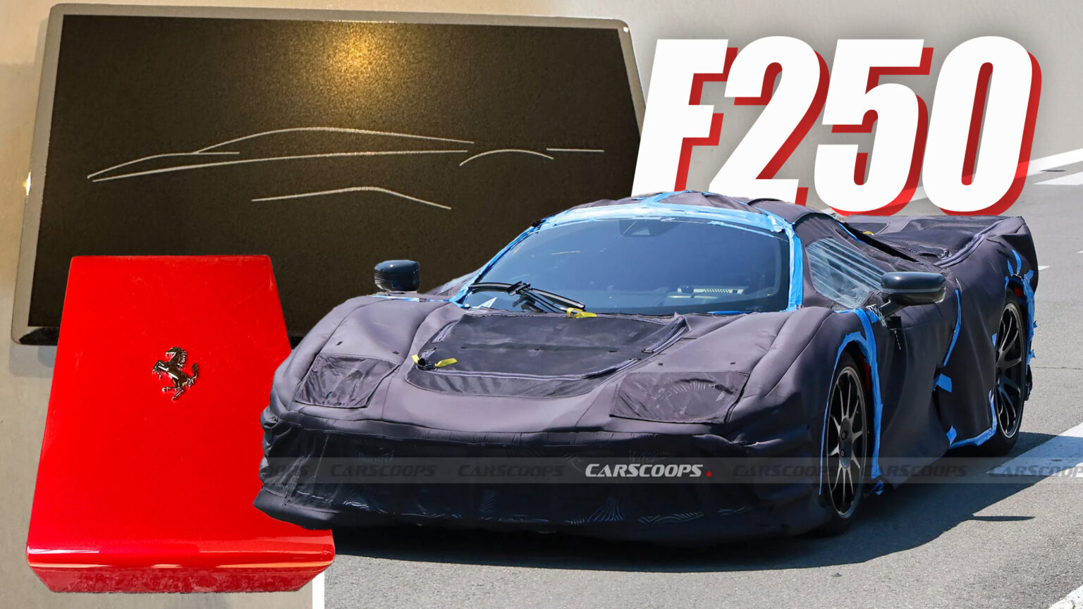 Ferrari F250 Hypercar Invite Teases Final Design As New Tester Spied