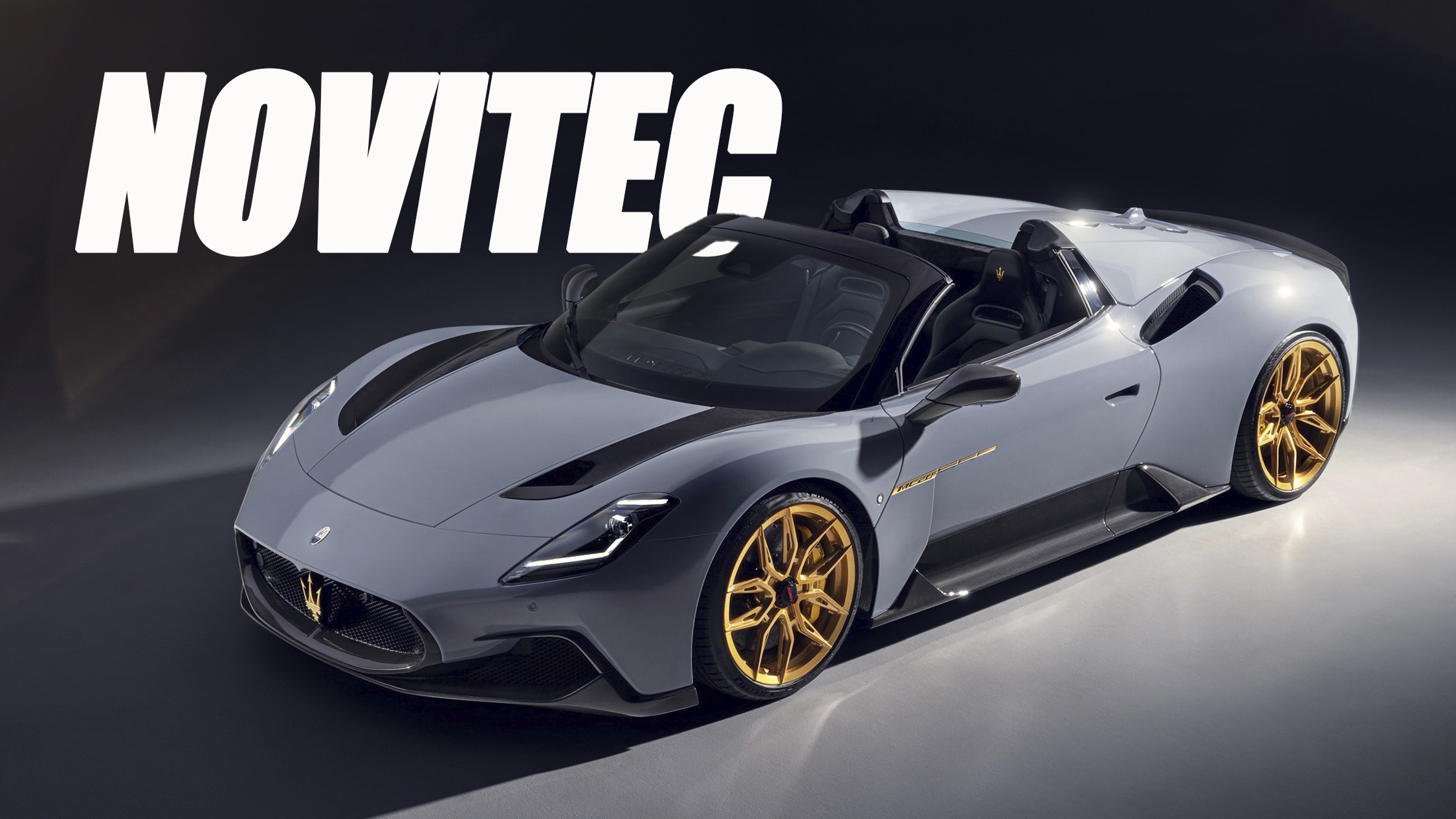 Novitec’s Maserati MC20 Cielo Sports Subtle Aero, Gold Wheels, And 701 ...