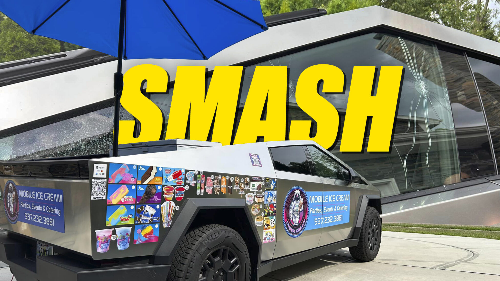 Angry Woman’s Meltdown Shatters Cybertruck’s Bulletproof Windows ...