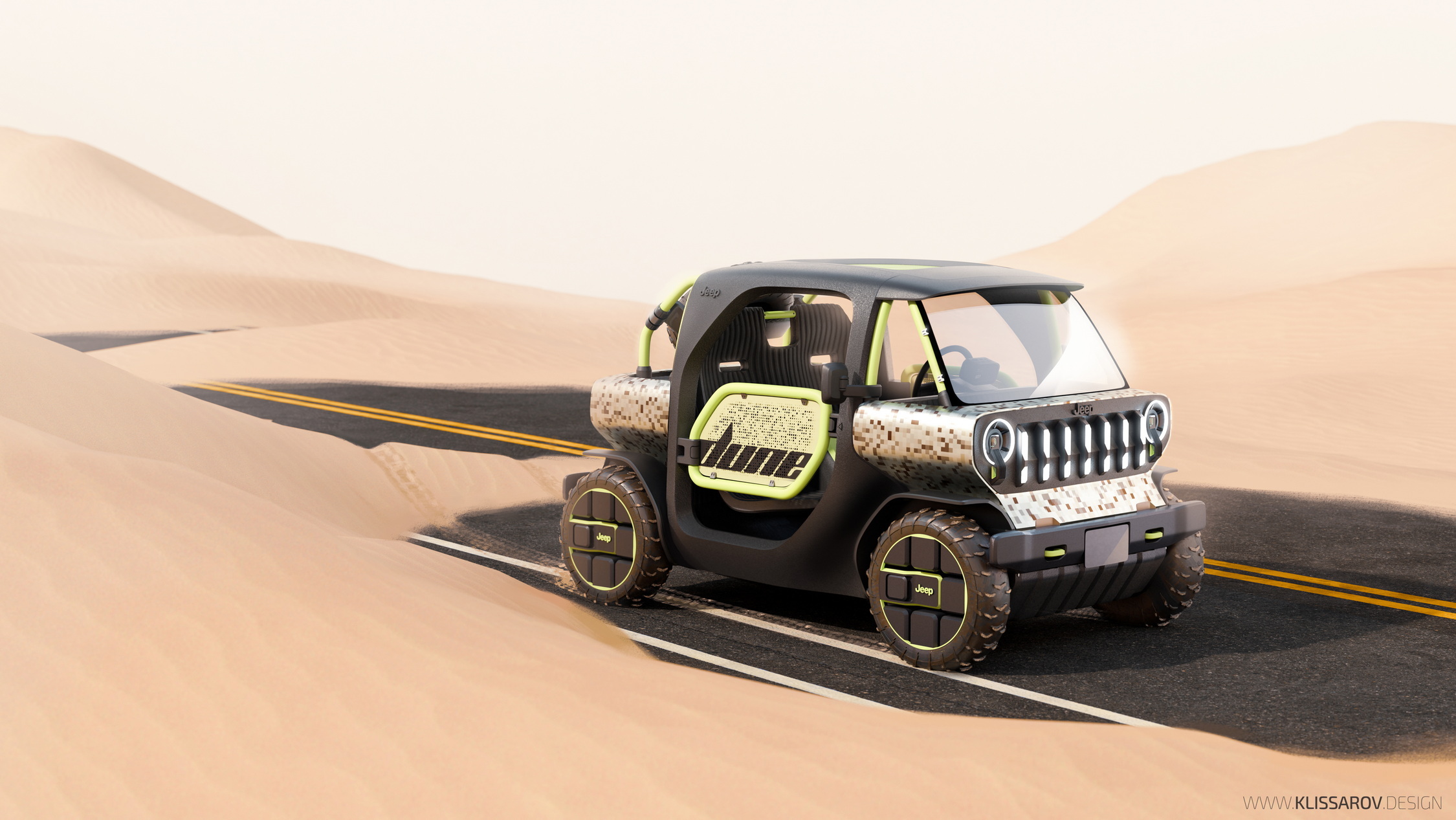 Tiny Jeep Dune Digital Concept Wants To Conquer Your Sidewalks | Carscoops