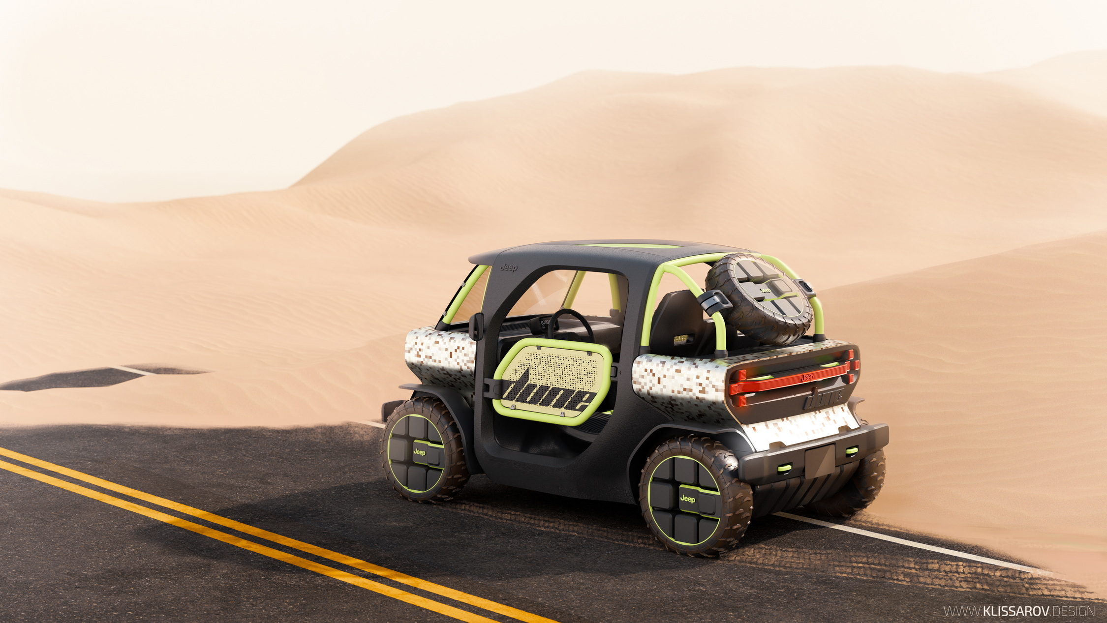 Tiny Jeep Dune Digital Concept Wants To Conquer Your Sidewalks | Carscoops